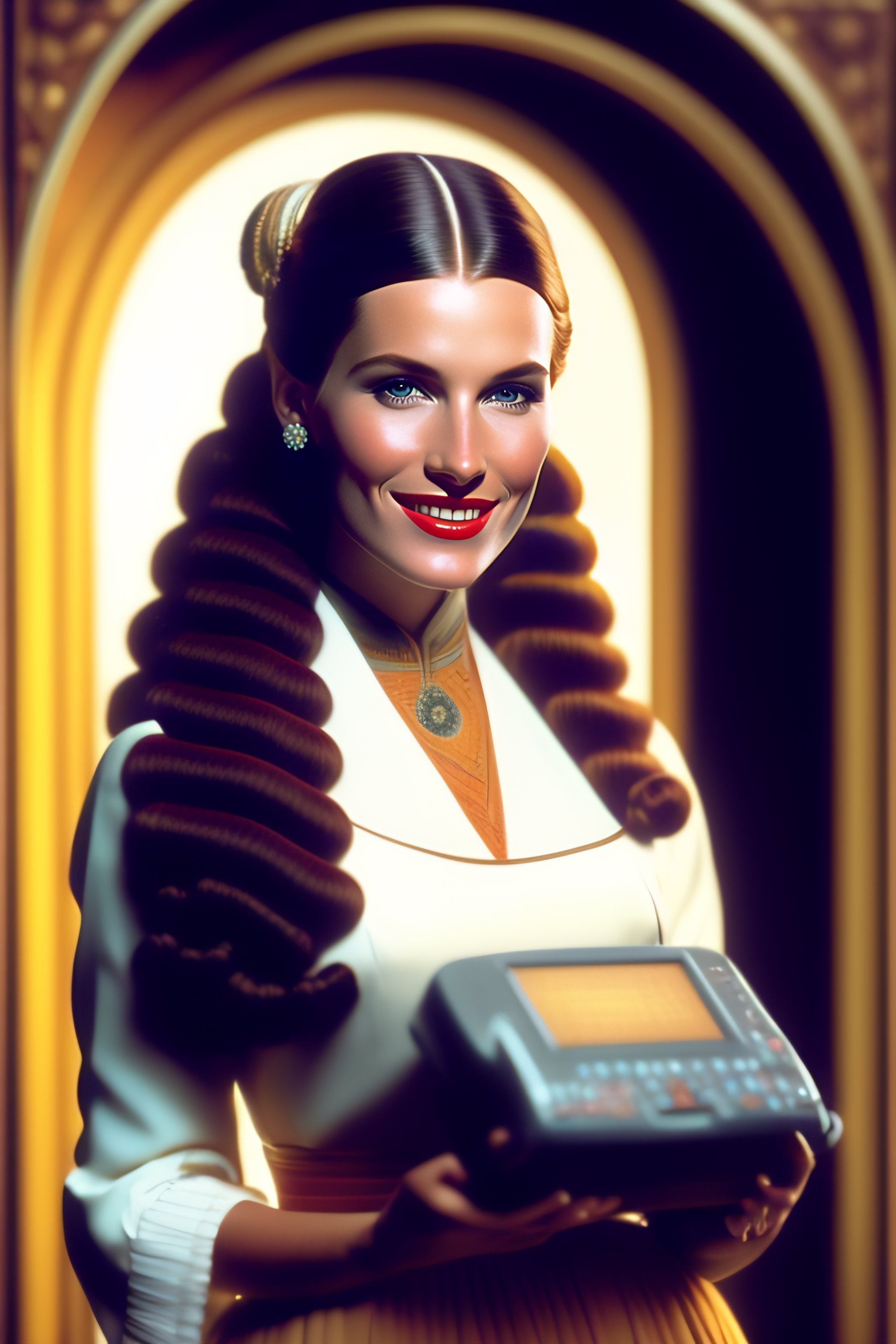 Lexica - Anthropomorphic computer with a happy face vax-11/780 with a ...