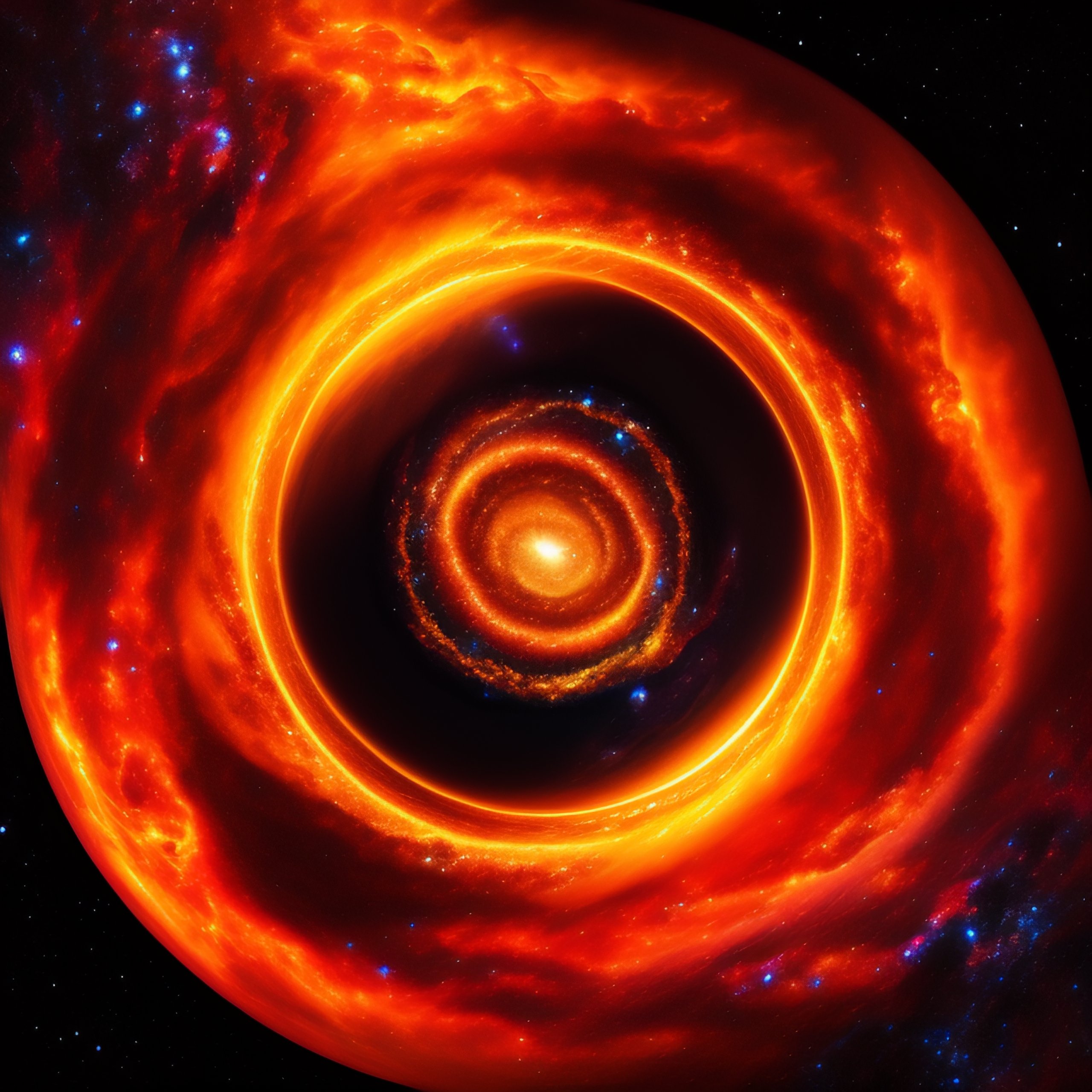 Lexica - Galaxy made of flames, detailed, aplha map