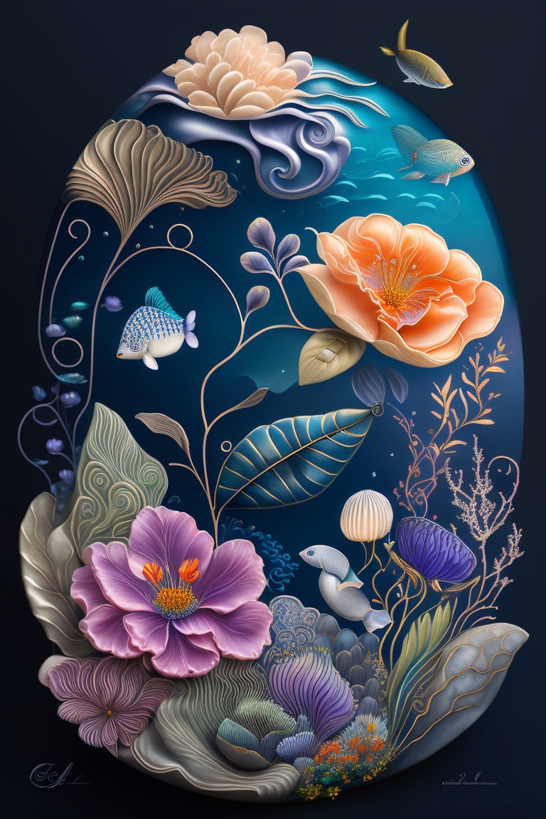 Lexica - Artistic Image Types: An enchanting ink drawing featuring a ...