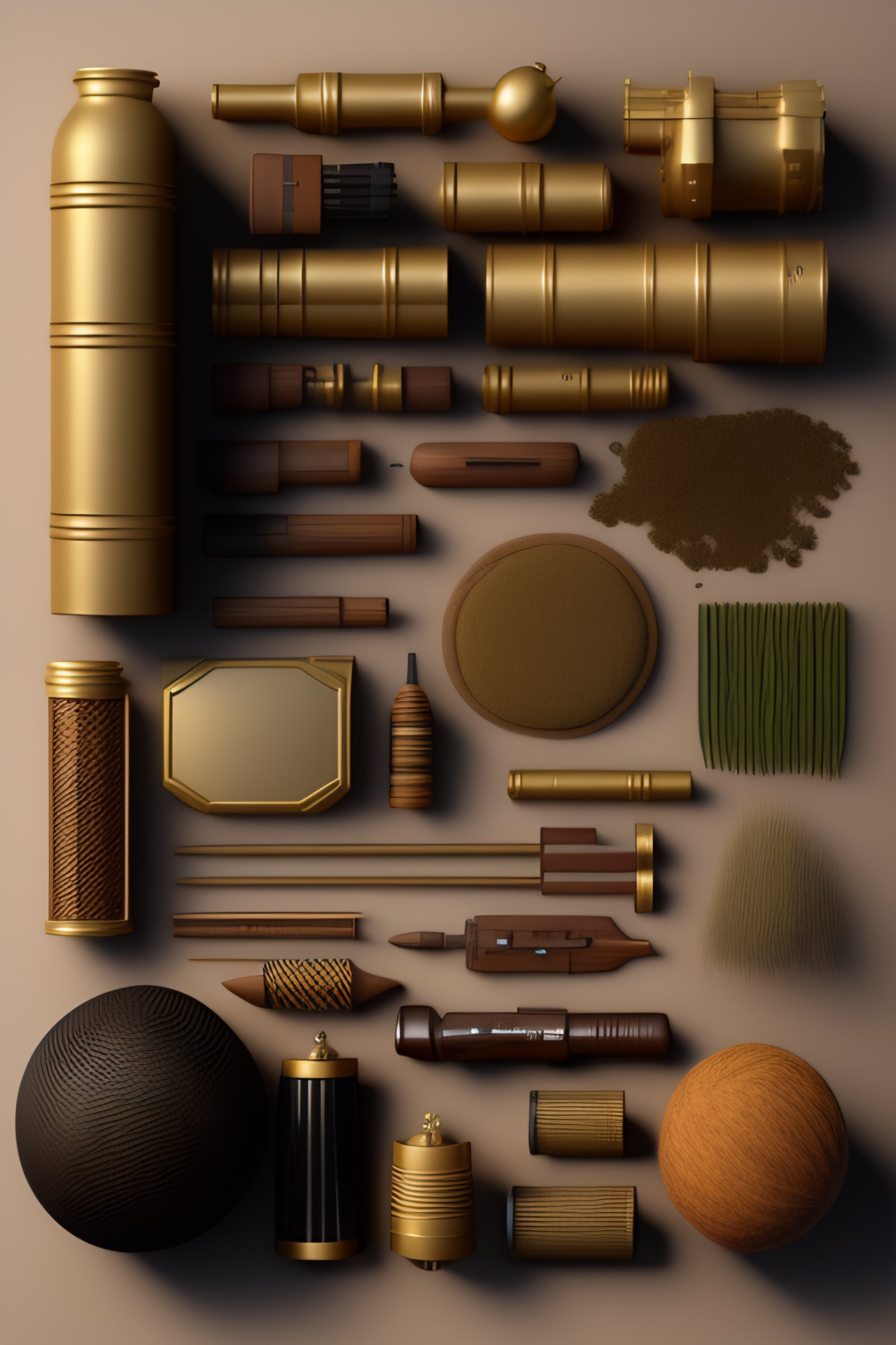 Lexica - Terrorist Costumes and props Knolling Knolling layout Earth ...