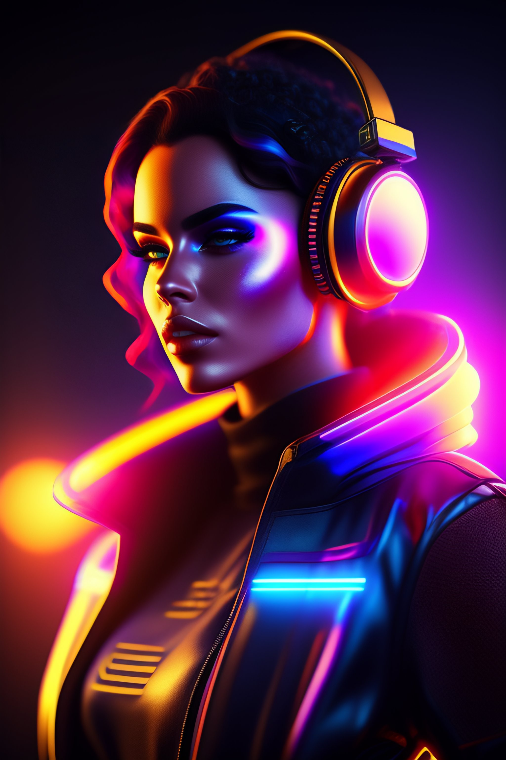 Lexica - Portrait art of ultra realistic retro futuristic dj, lens ...