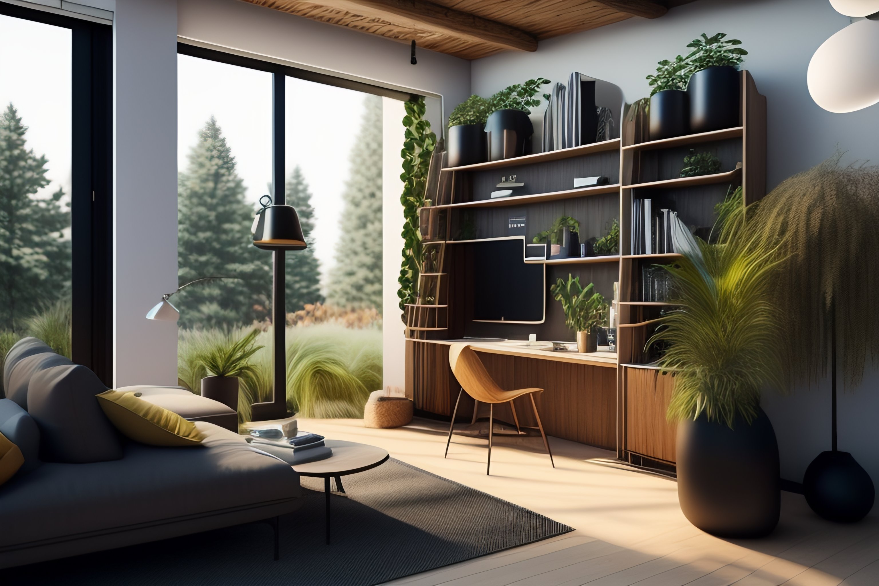 Lexica - An organized, warm office with a peaceful atmosphere with ...