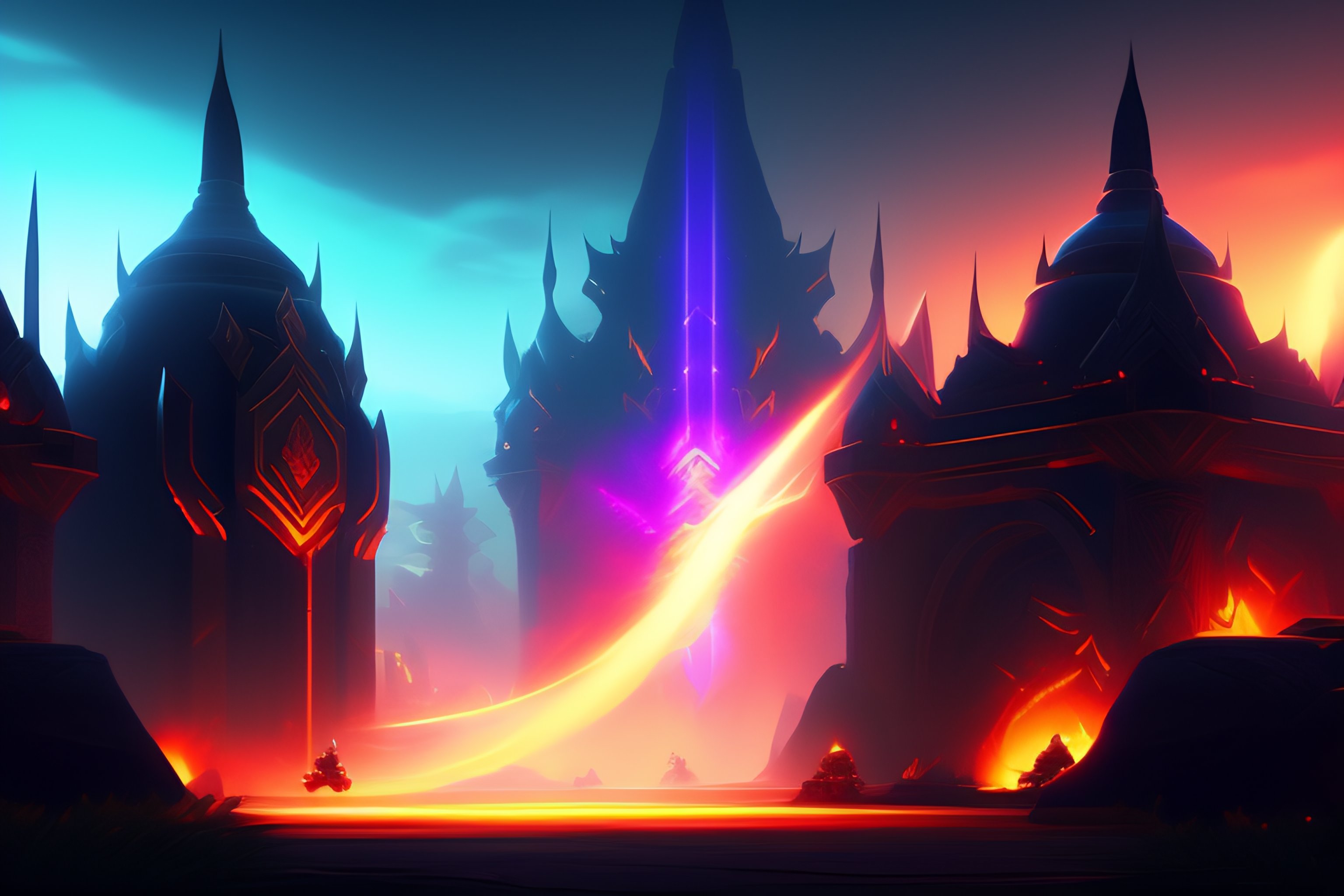 Lexica - Wallpaper hd for Dota 2, cinematic lighting, epicness, battle ...