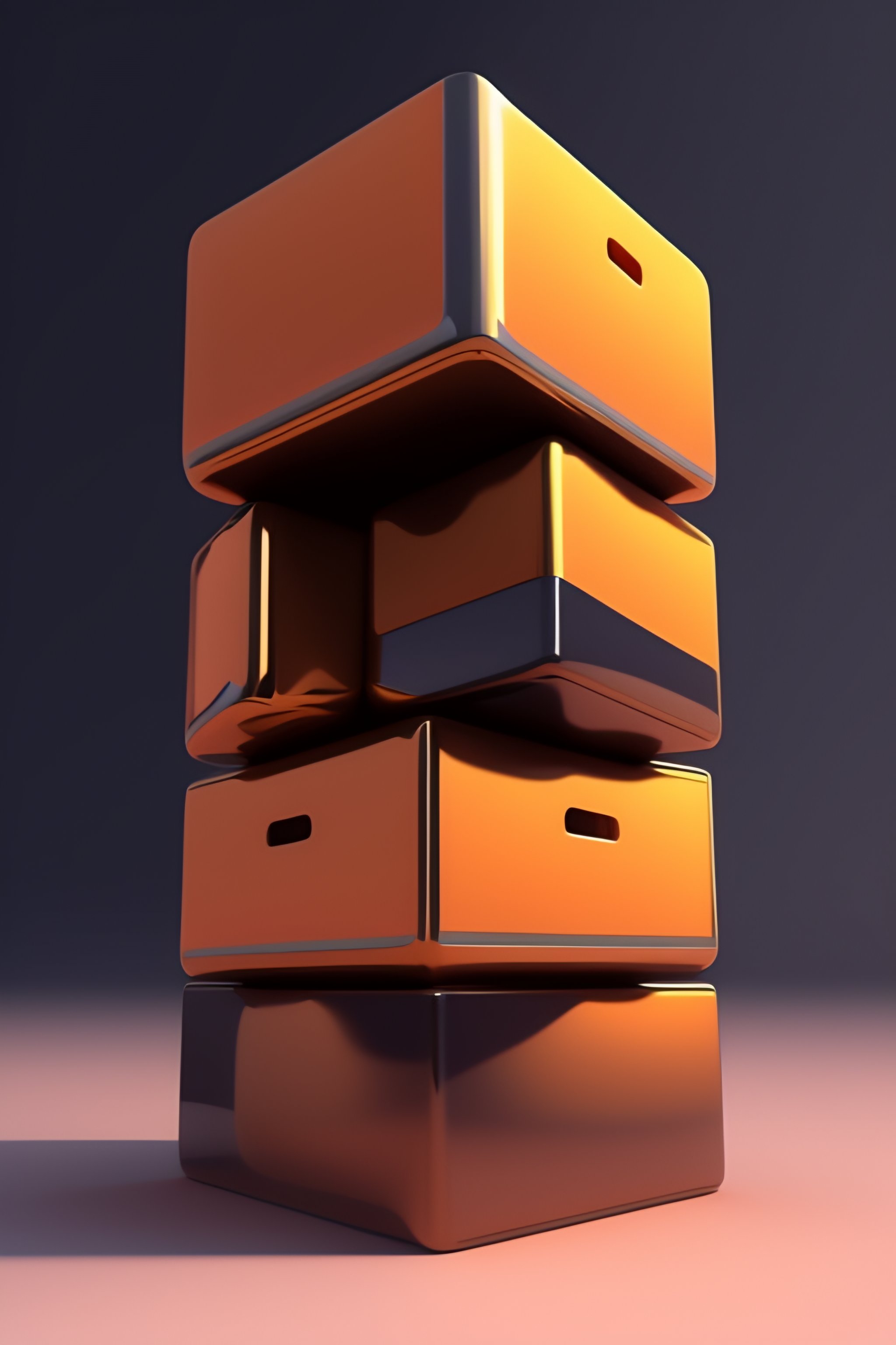 Lexica - A bunch of boxes that are stacked on top of each other ...