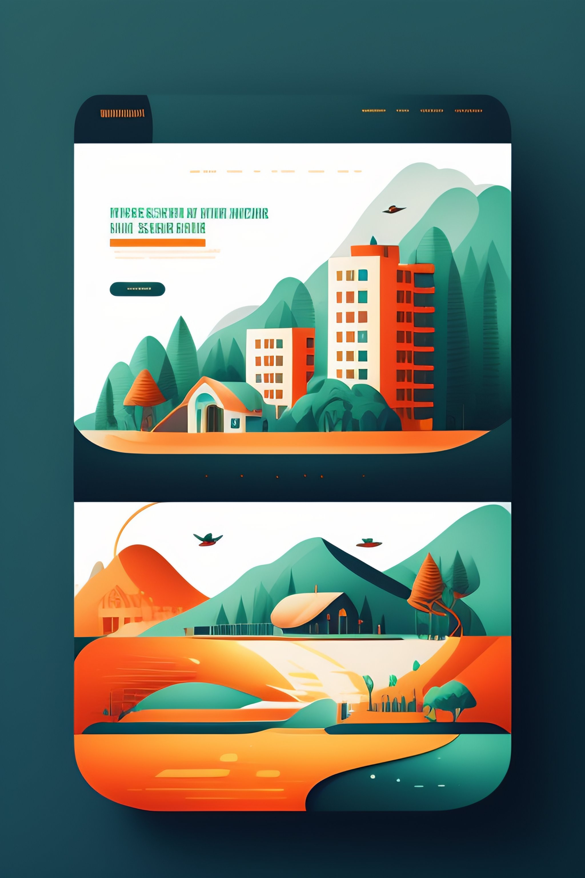 Lexica - Webpage background hero image for real estate company modern ...