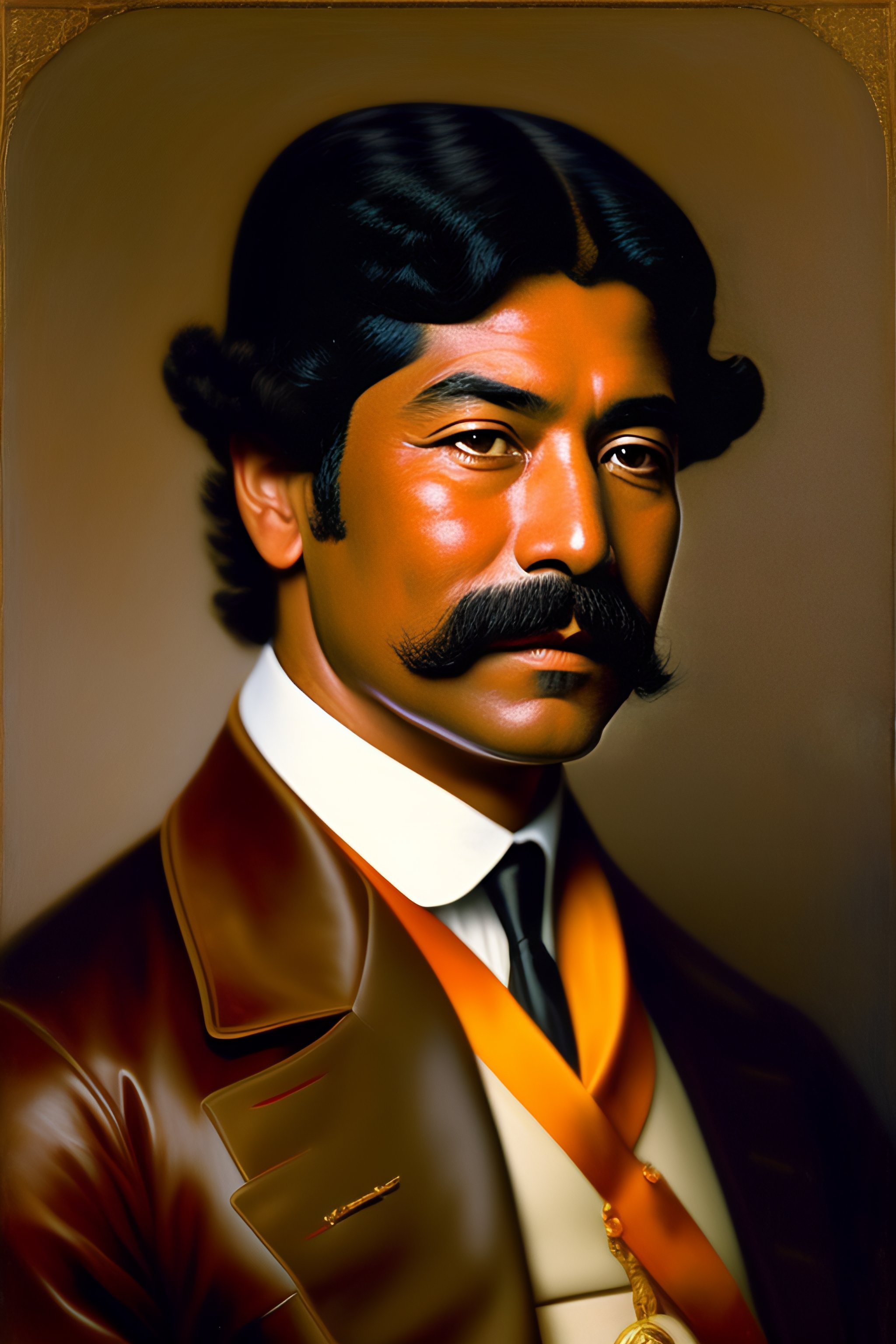 Lexica - Portrait of oscar velasco with a gun