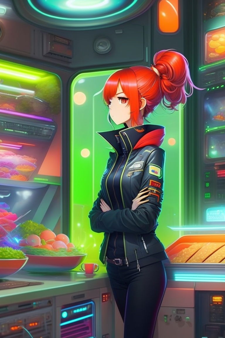 Lexica - Anime style. cluttered starship interior; by Yusuke Murata ...