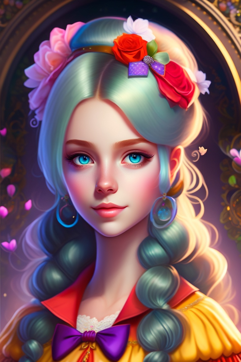Lexica - Please create for me a cartoon image of Alice from the book ...