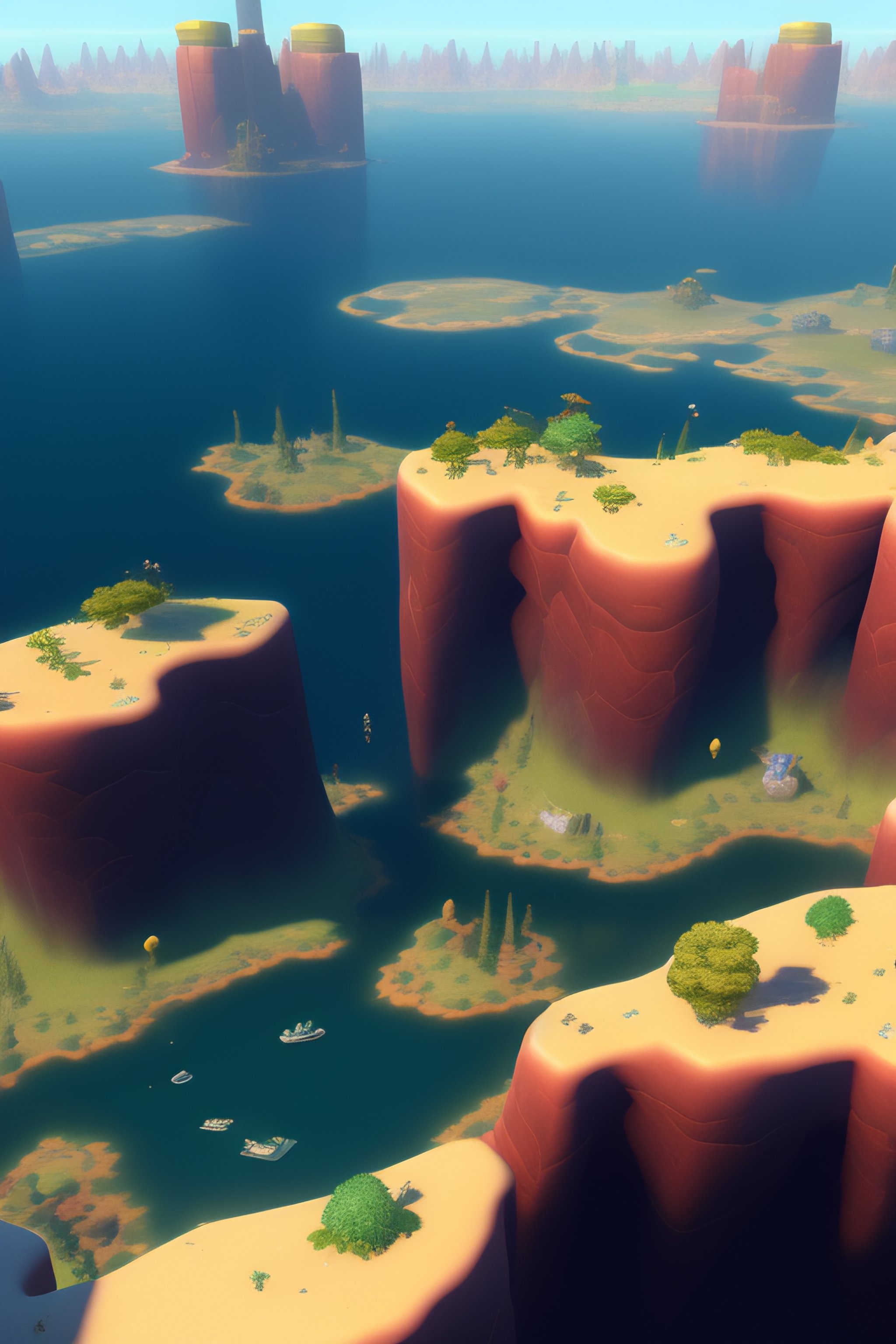 Lexica - 3d meta verse game world 2078