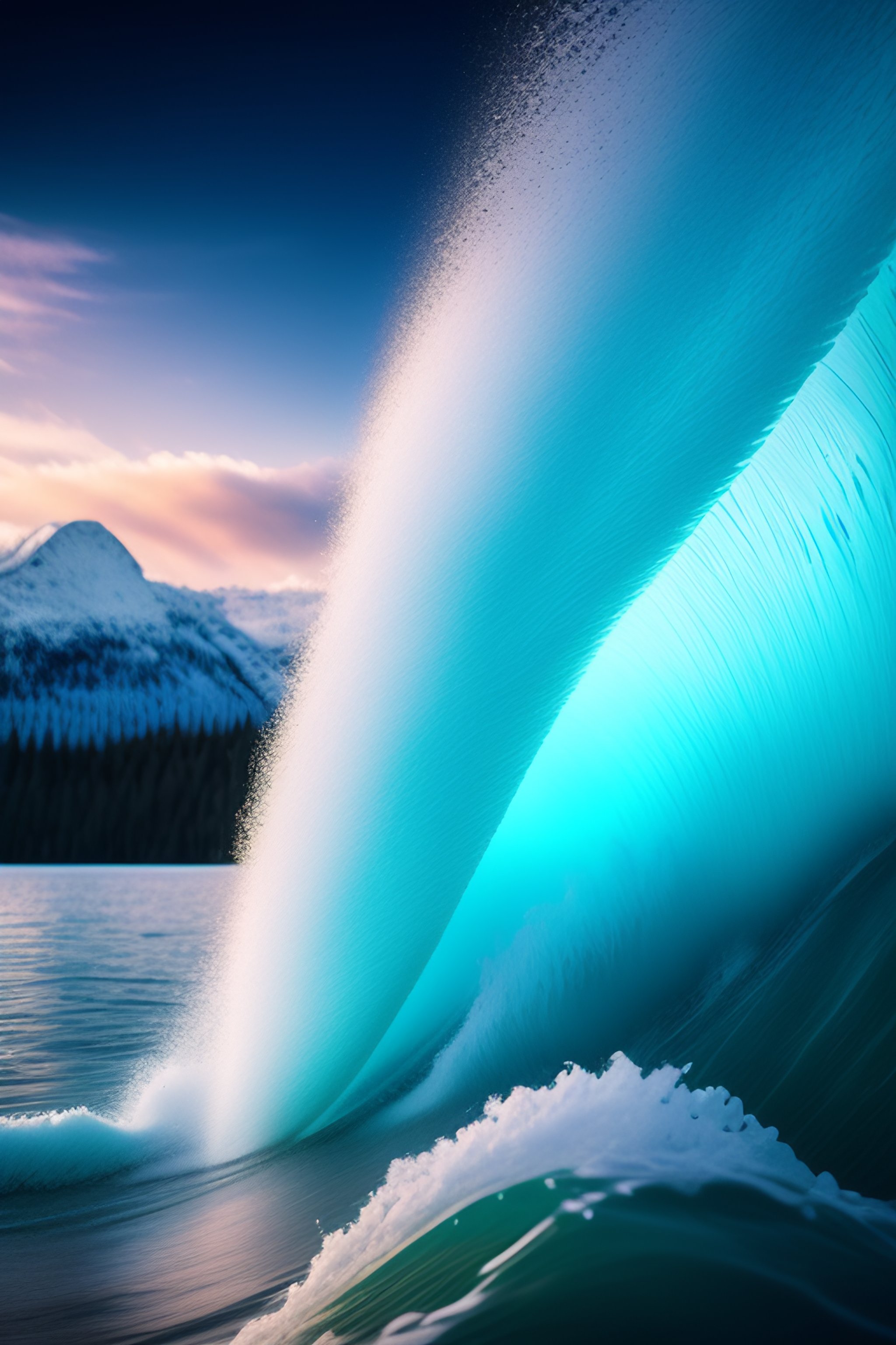 Lexica - BIG WATER DROPS FALLING TO A LAKE OF WATER AND GENERATING WAVES