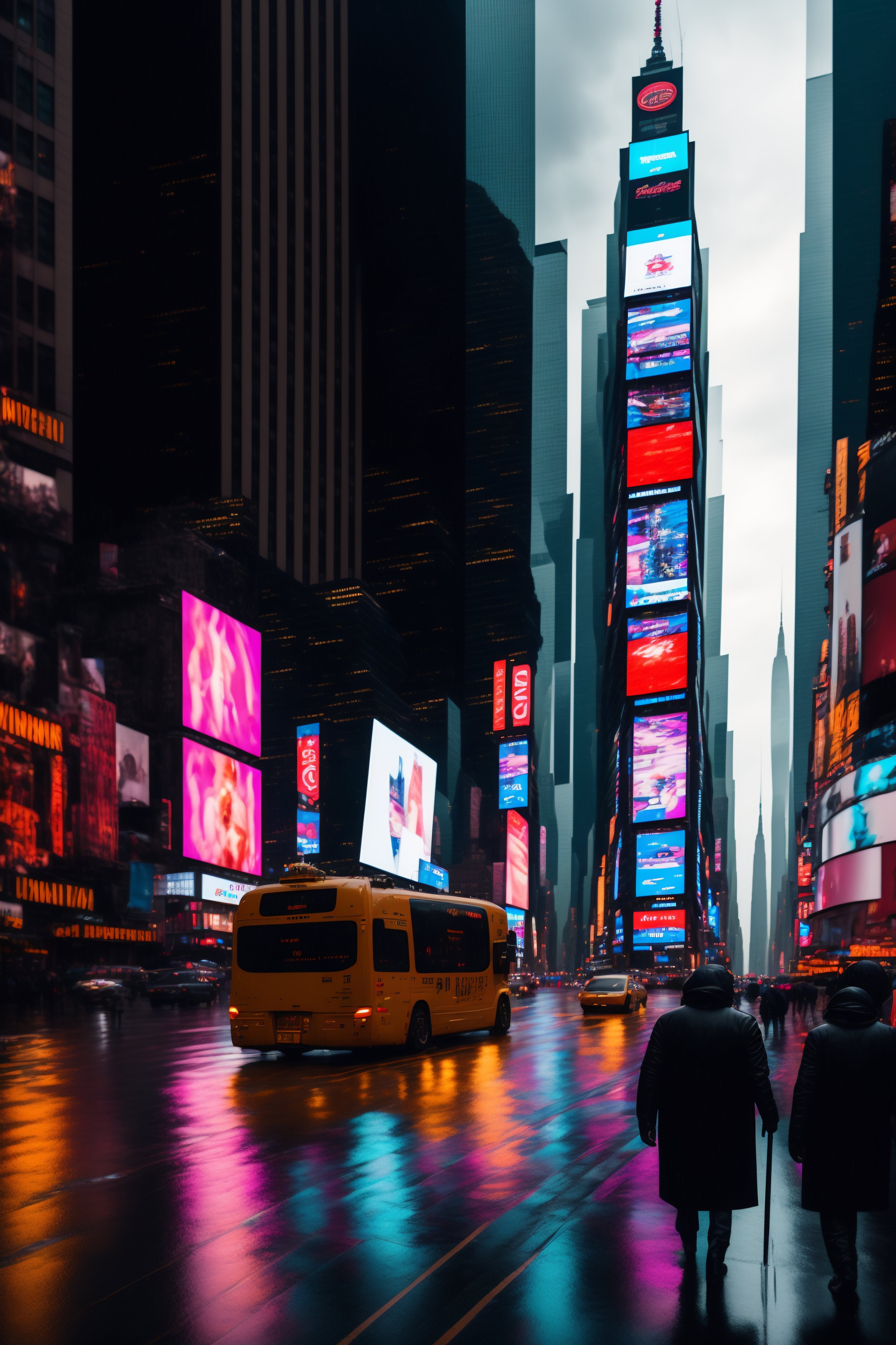 Lexica - Rainy new york 4k times square