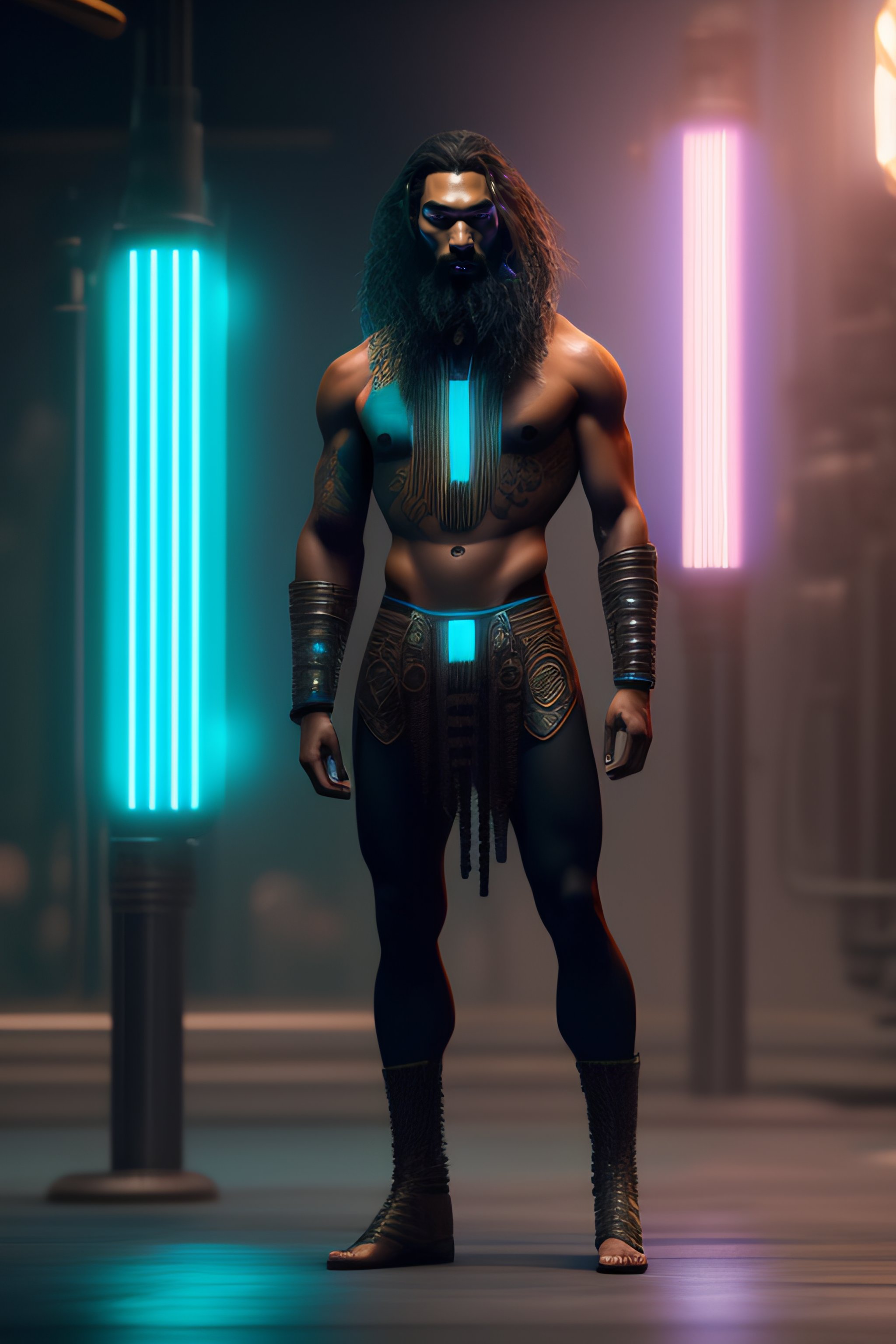 Lexica - Hyperdetailed photorealistic bioluminescent biopunk full body ...