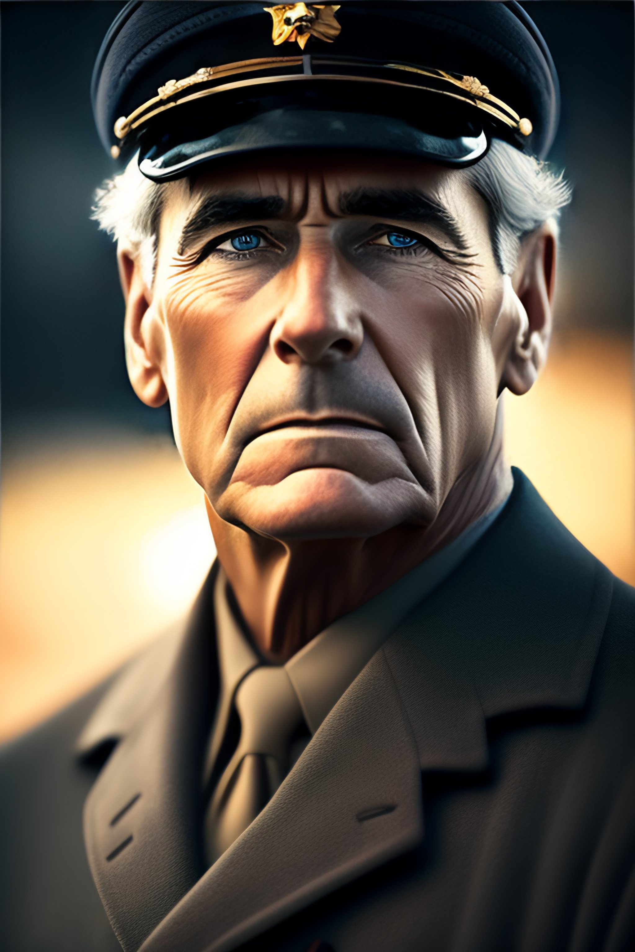 Lexica - Photograph close up portrait 62-year-old tough decorated ...