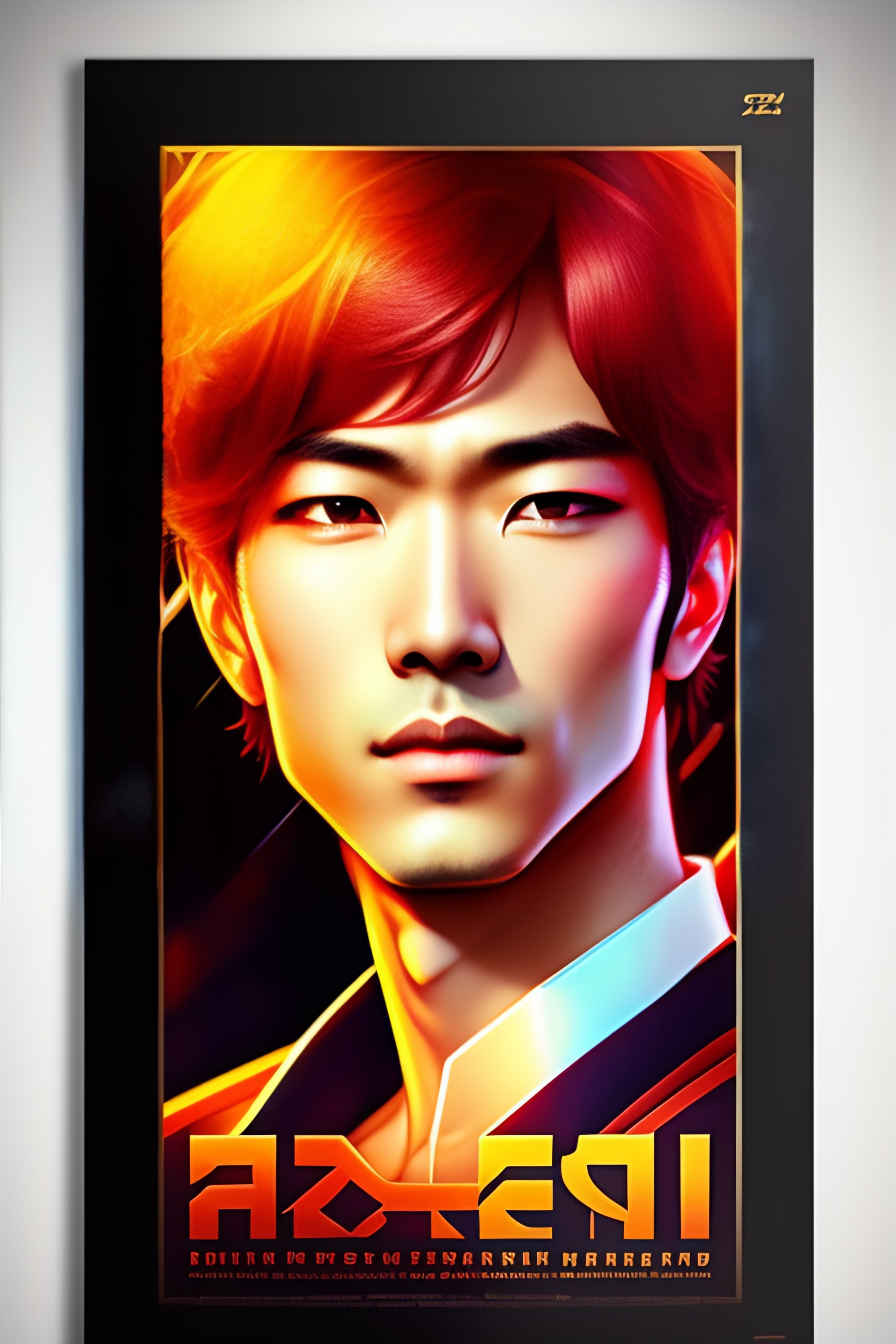 Lexica - Simple design. Portrait of a beautiful man, anime movie ...