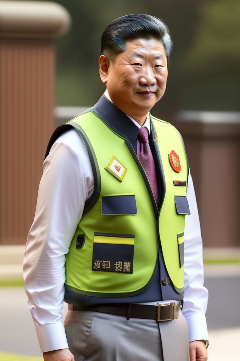 Lexica - Xi President young, wear a polite vest