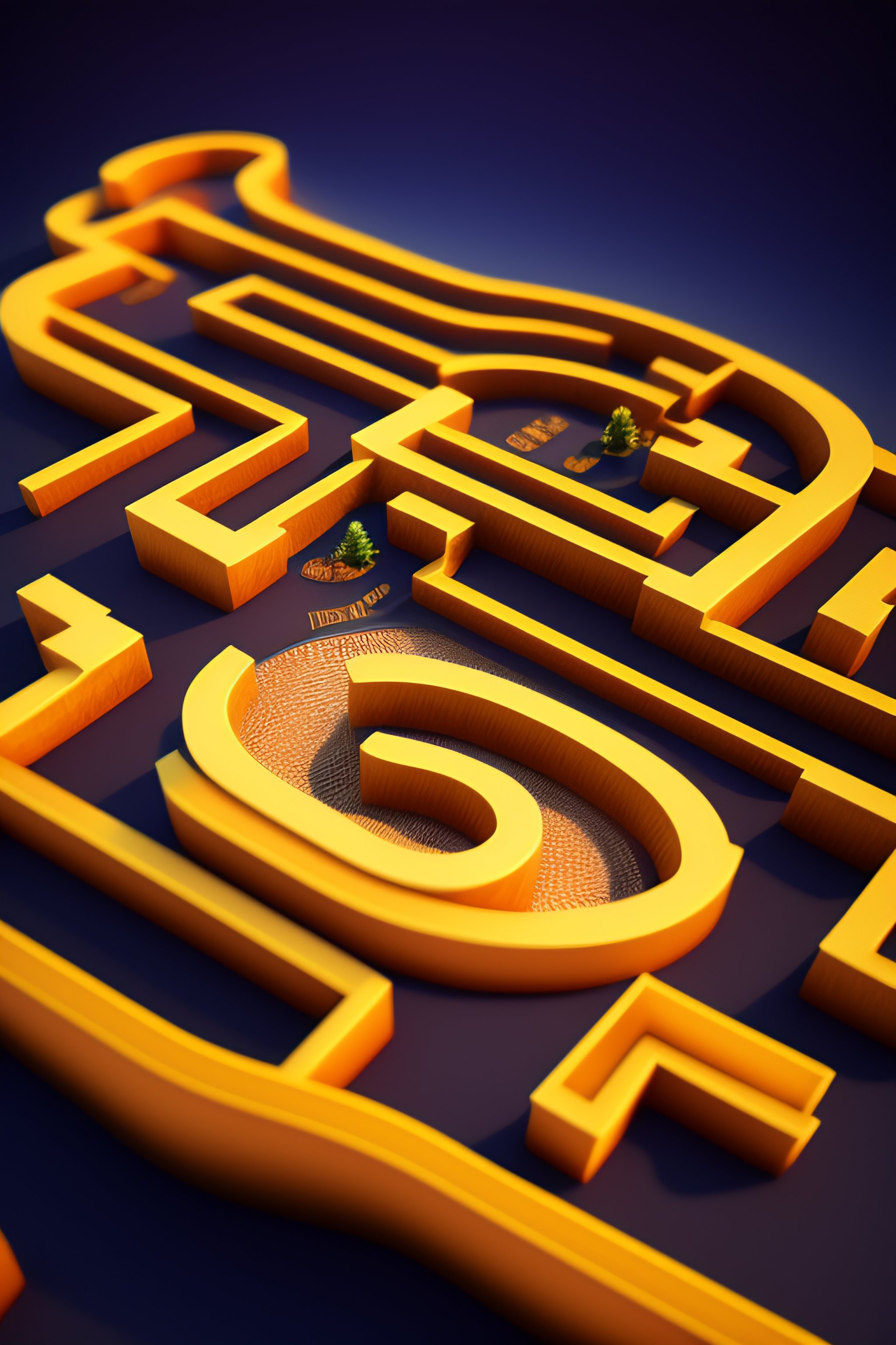 Lexica - An infinity maze map, 8k resolution, 4k, HD, back side, hyper ...