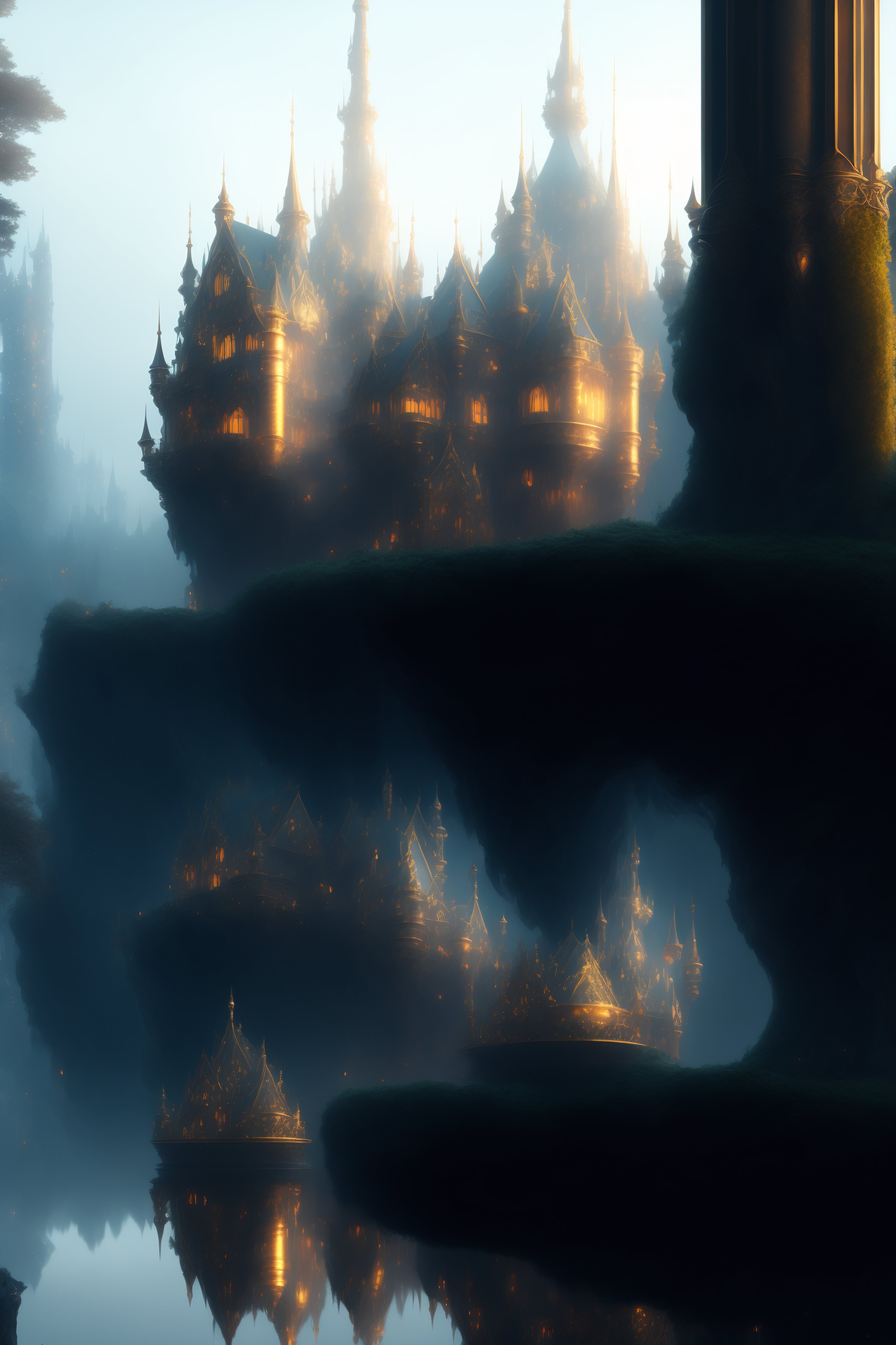 Lexica - Abstract dark fantasy romance book cover of cinderella's glass ...