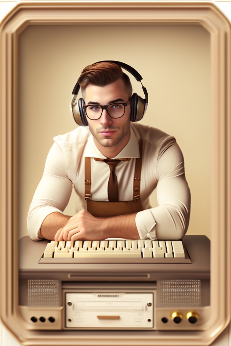 Lexica - White caucasian romanian male computer programmer with ...