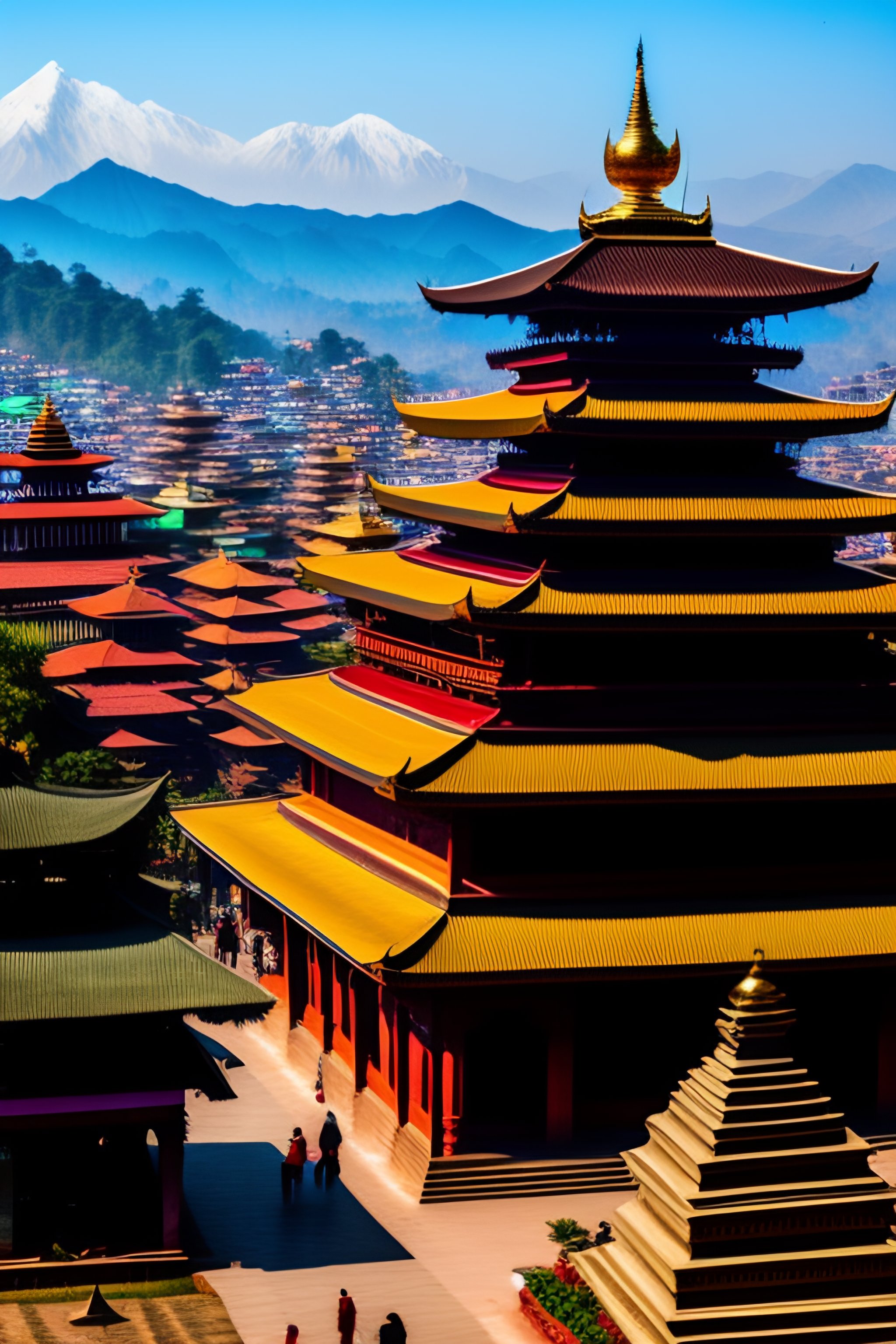 Lexica - Kathmandu City and Temple