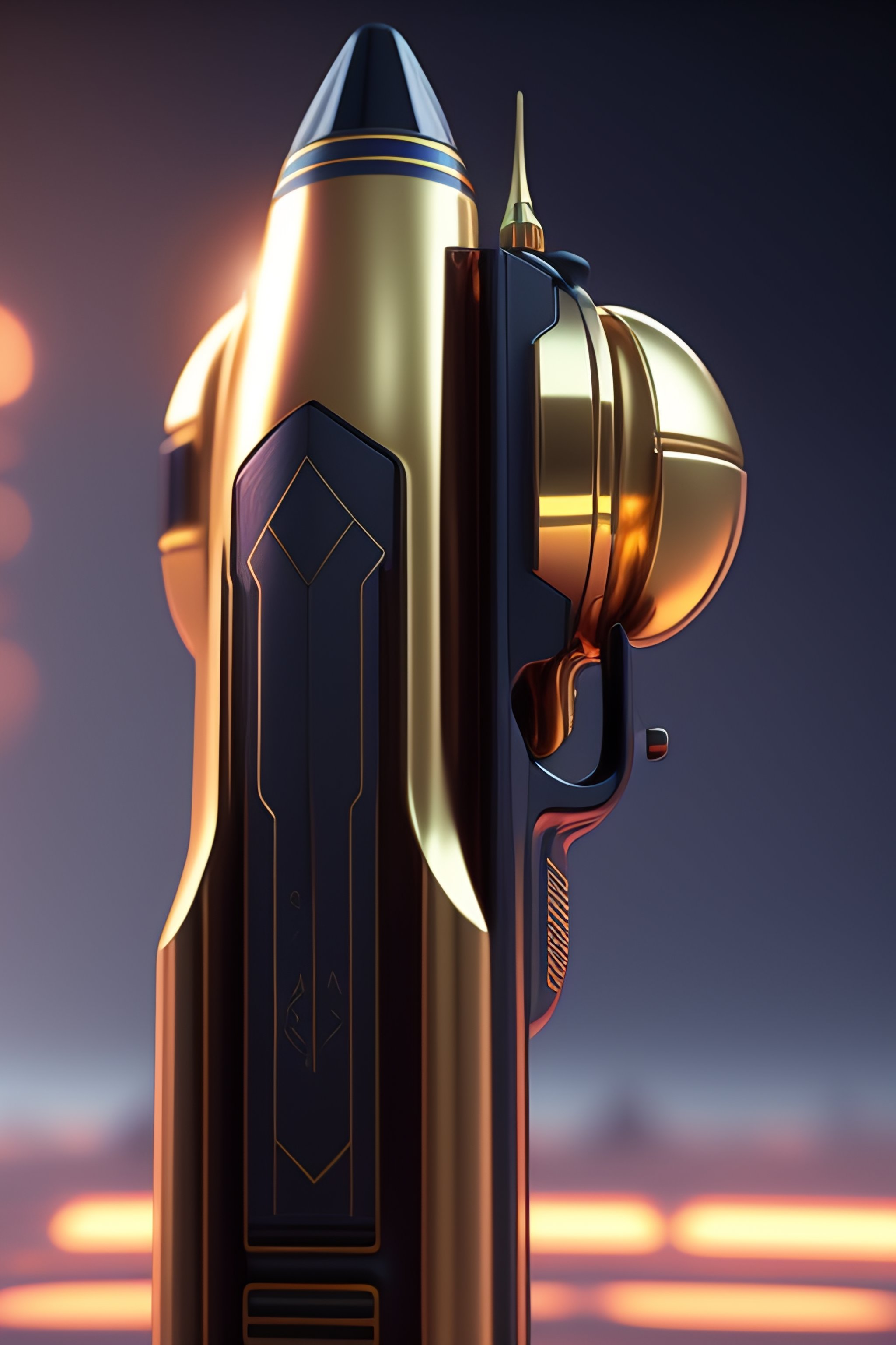 Lexica - Highly detailed keyshot render of a hand cannon from destiny 2 ...