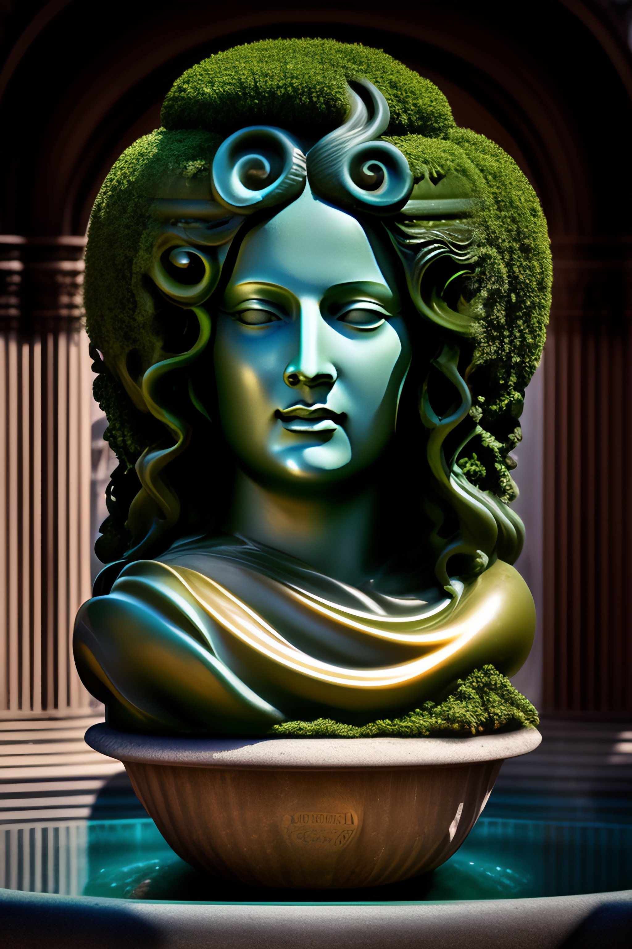 Lexica - Two eyes two fountains crying medusa