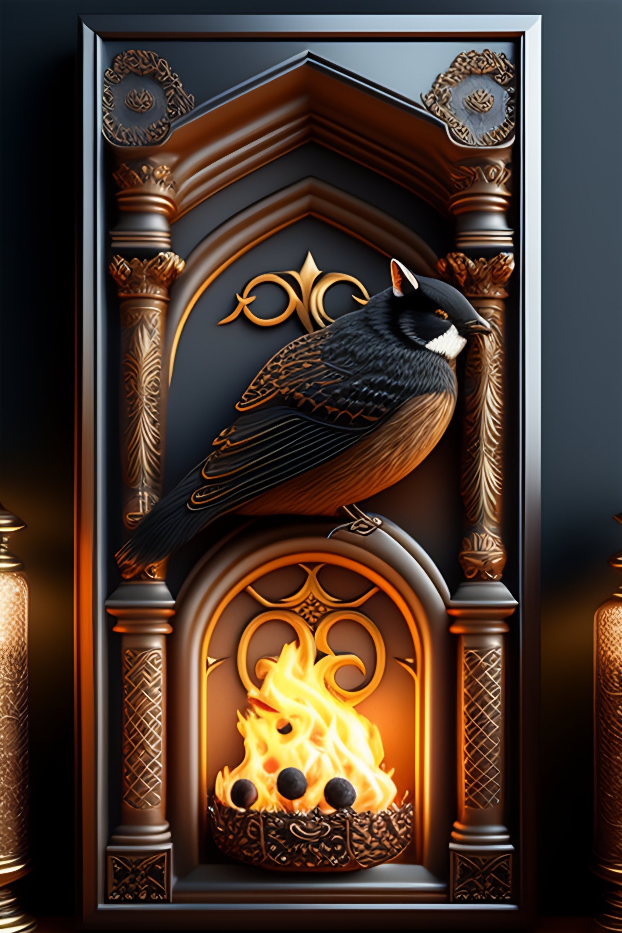 Lexica - Gothic animal 3d wall art