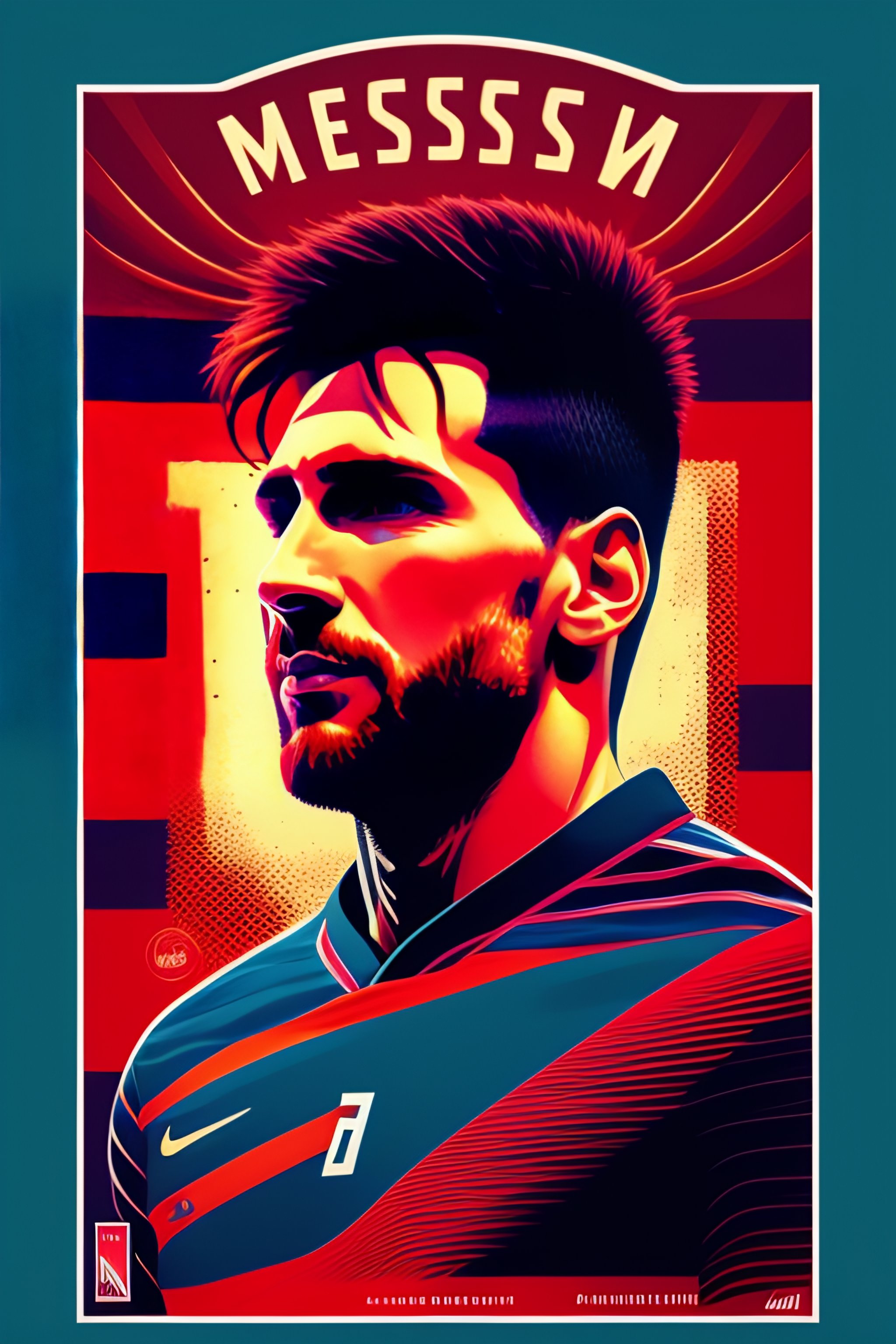 Lexica - Messi, logo design by Philippe Caza