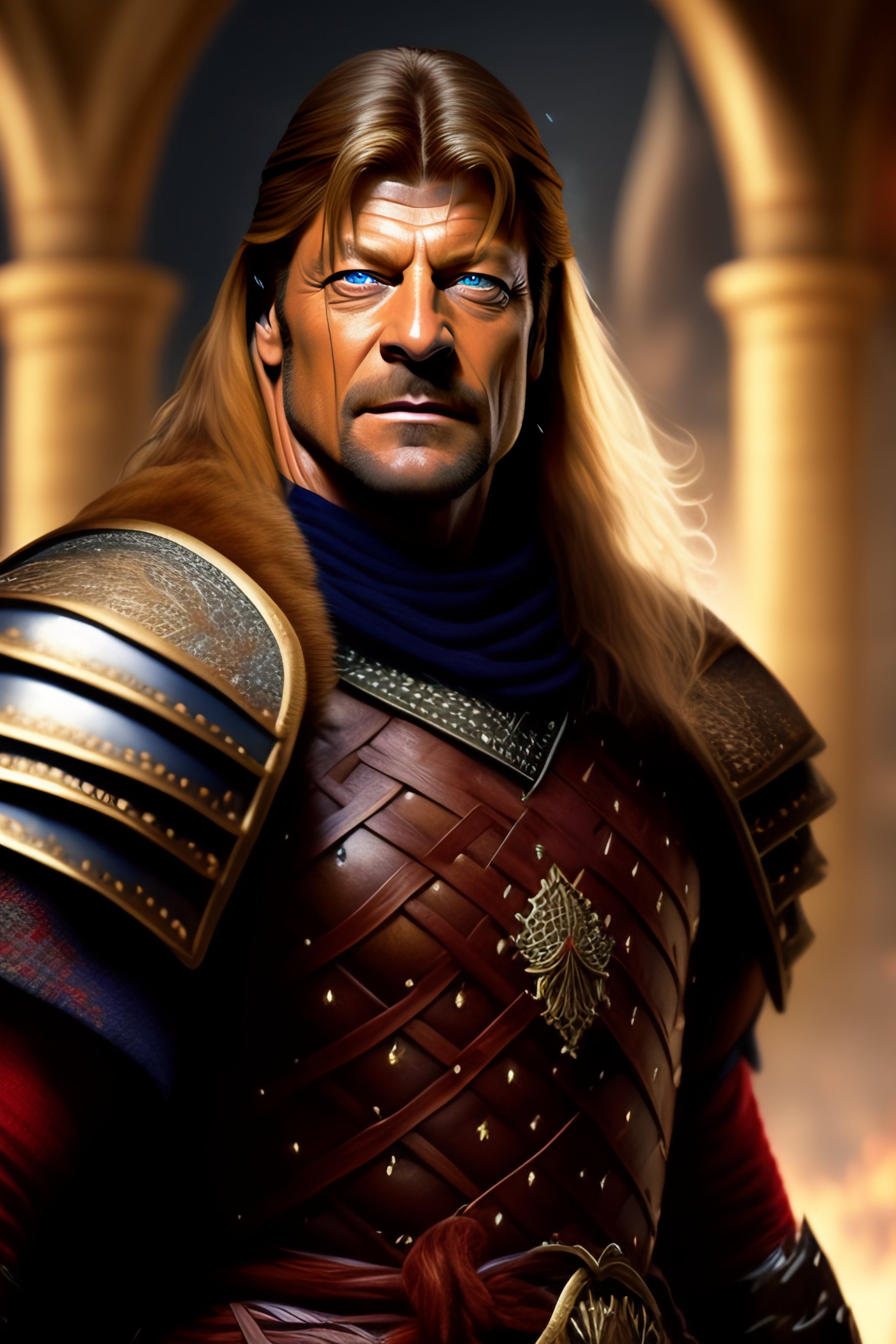 Lexica - Sean bean like a medieval warrior, dnd style, fantasy