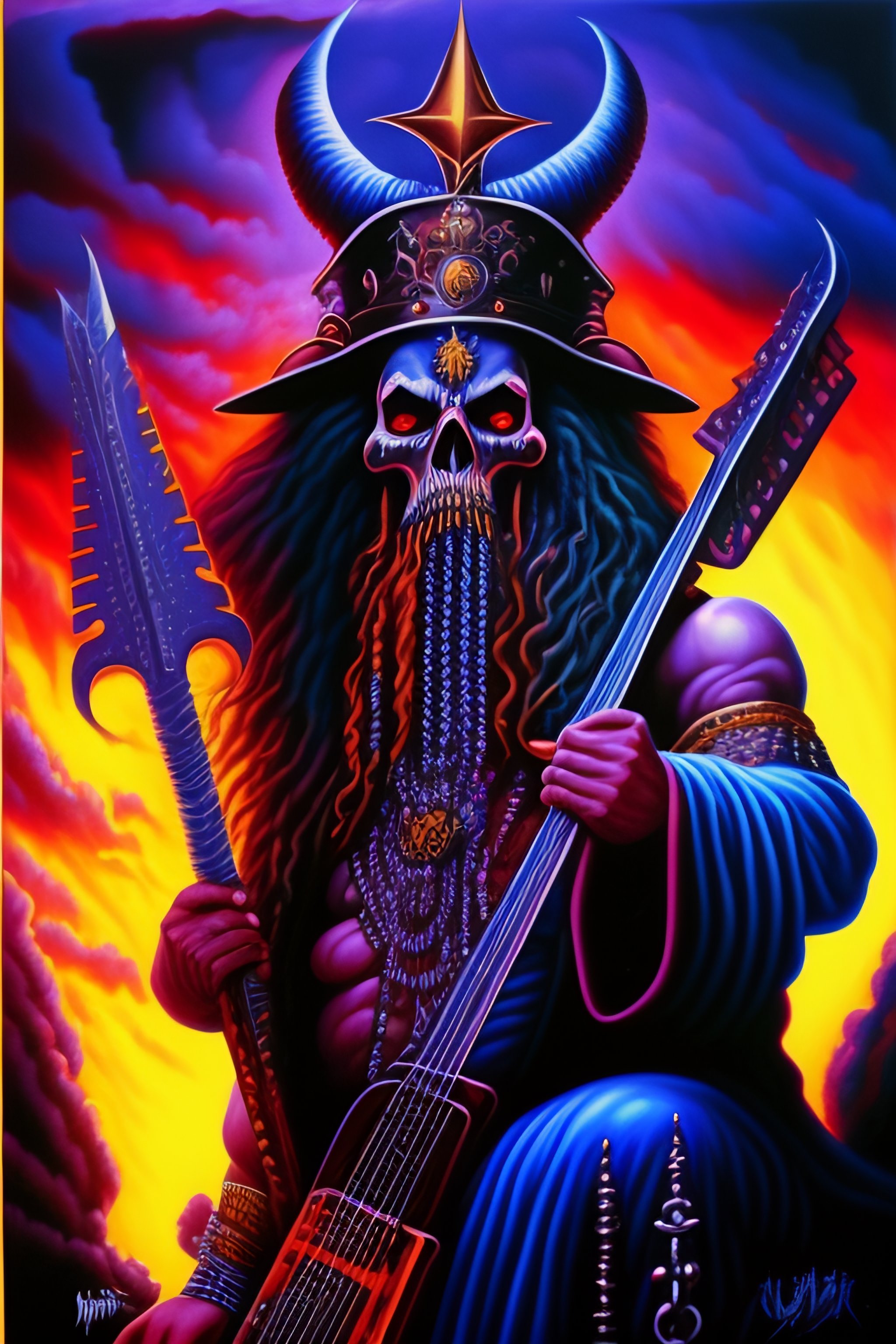 Lexica - Oil painting 1993 illustration design scary heavy metal art of ...