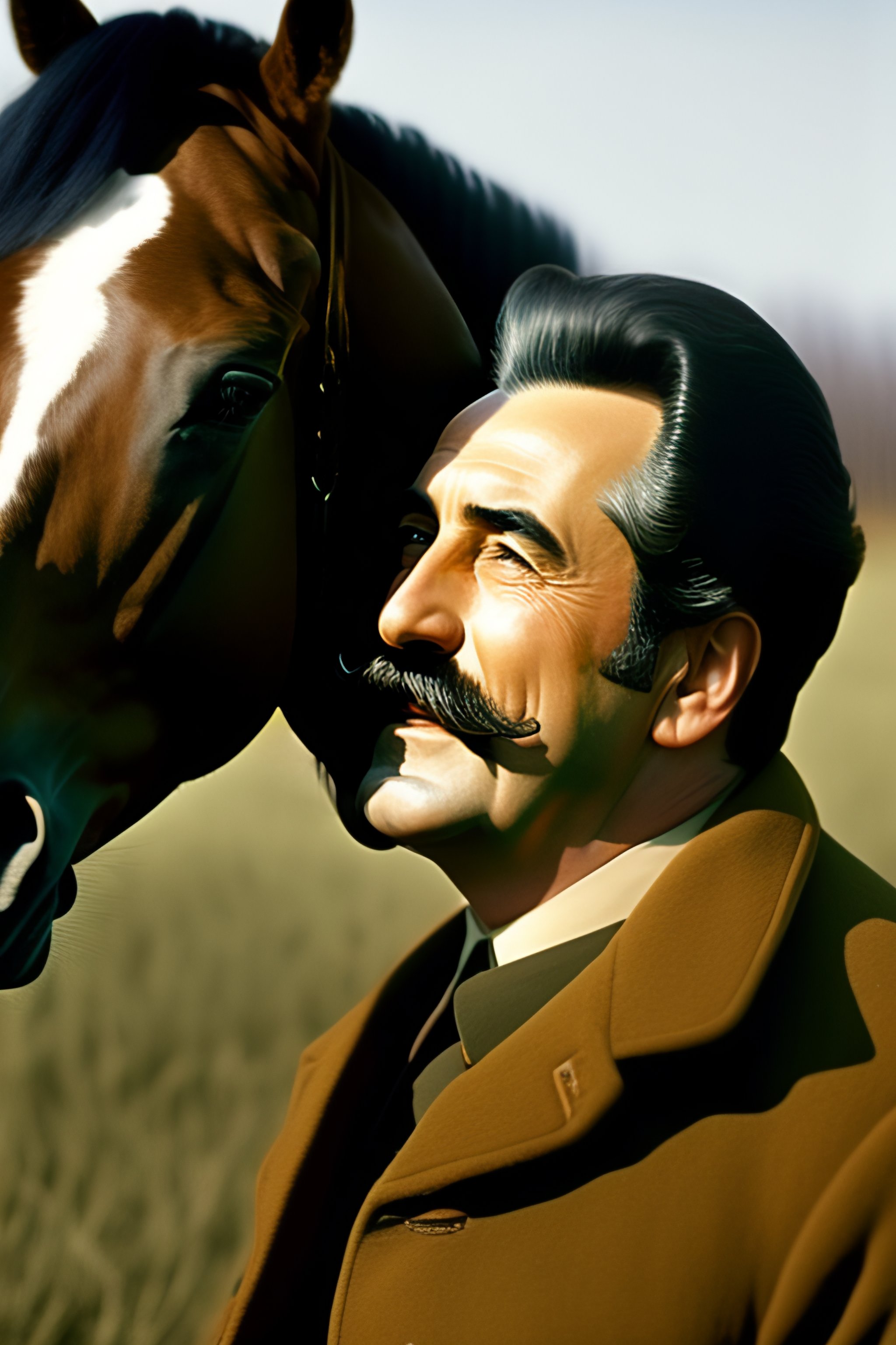 Lexica - Stalin licking a horse, 1940s