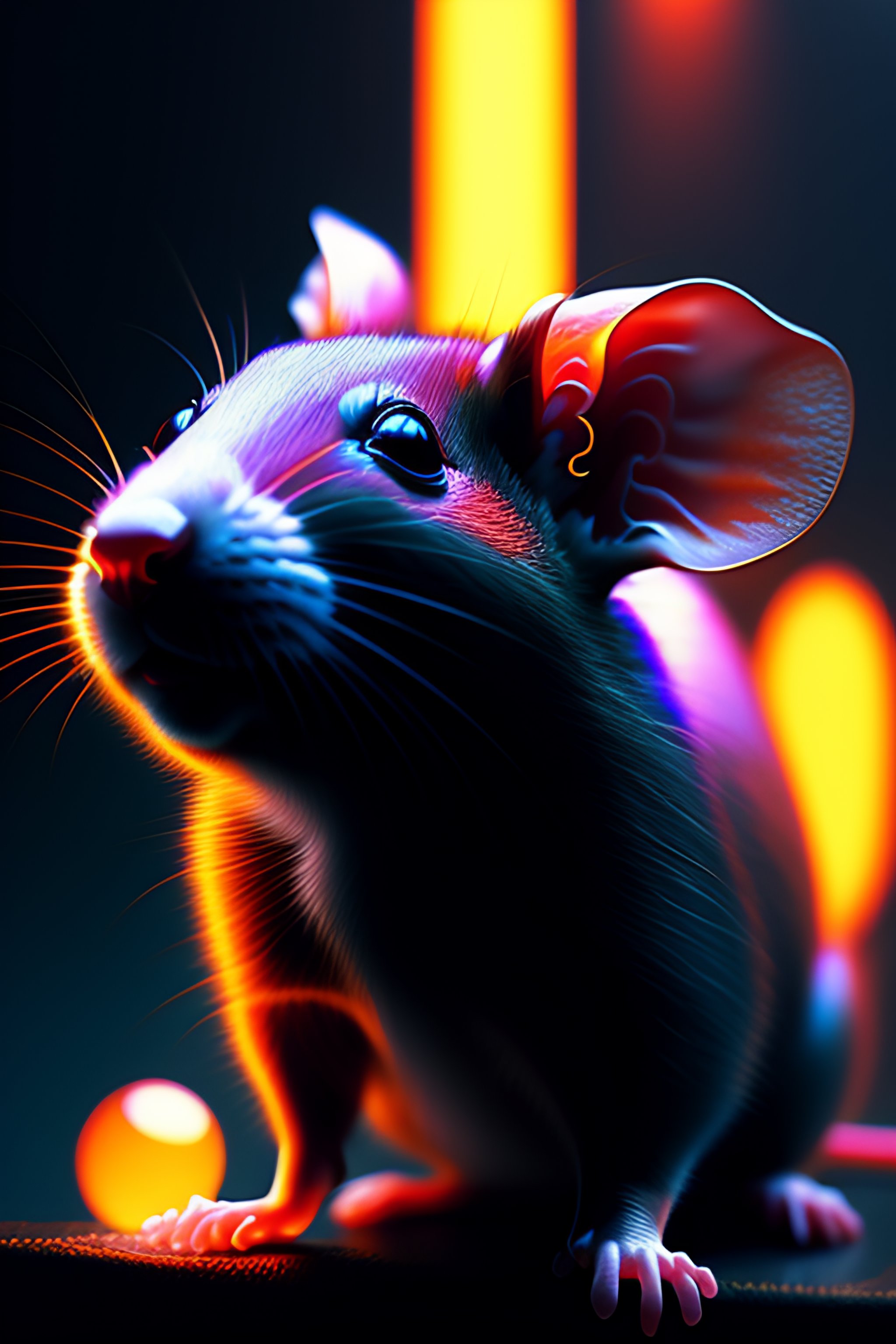 Lexica - Rat, ethereal, neon, extremely high detail, complex ...