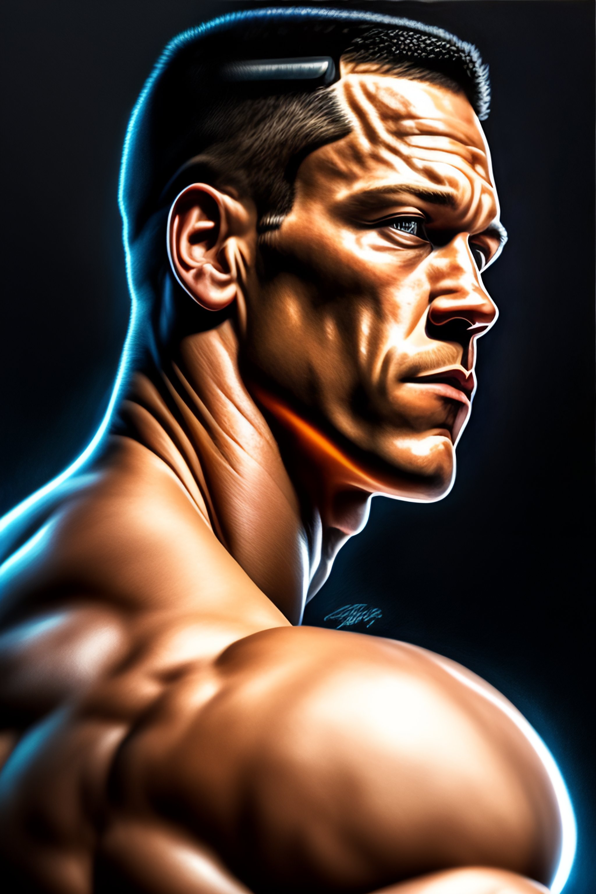Lexica - Detailed portrait of john cena