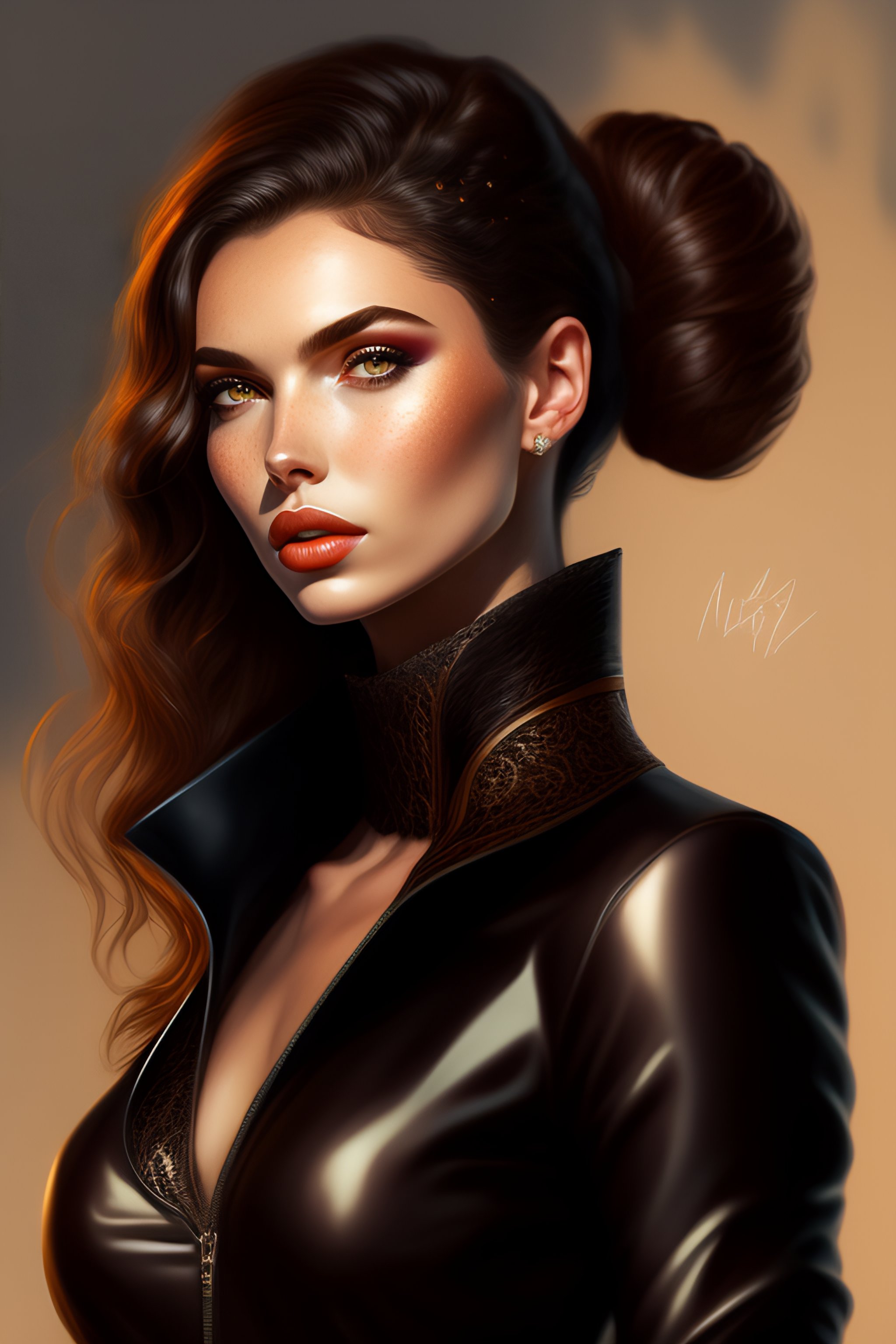 Lexica - Black round shades, A full body portrait of a beautiful ...