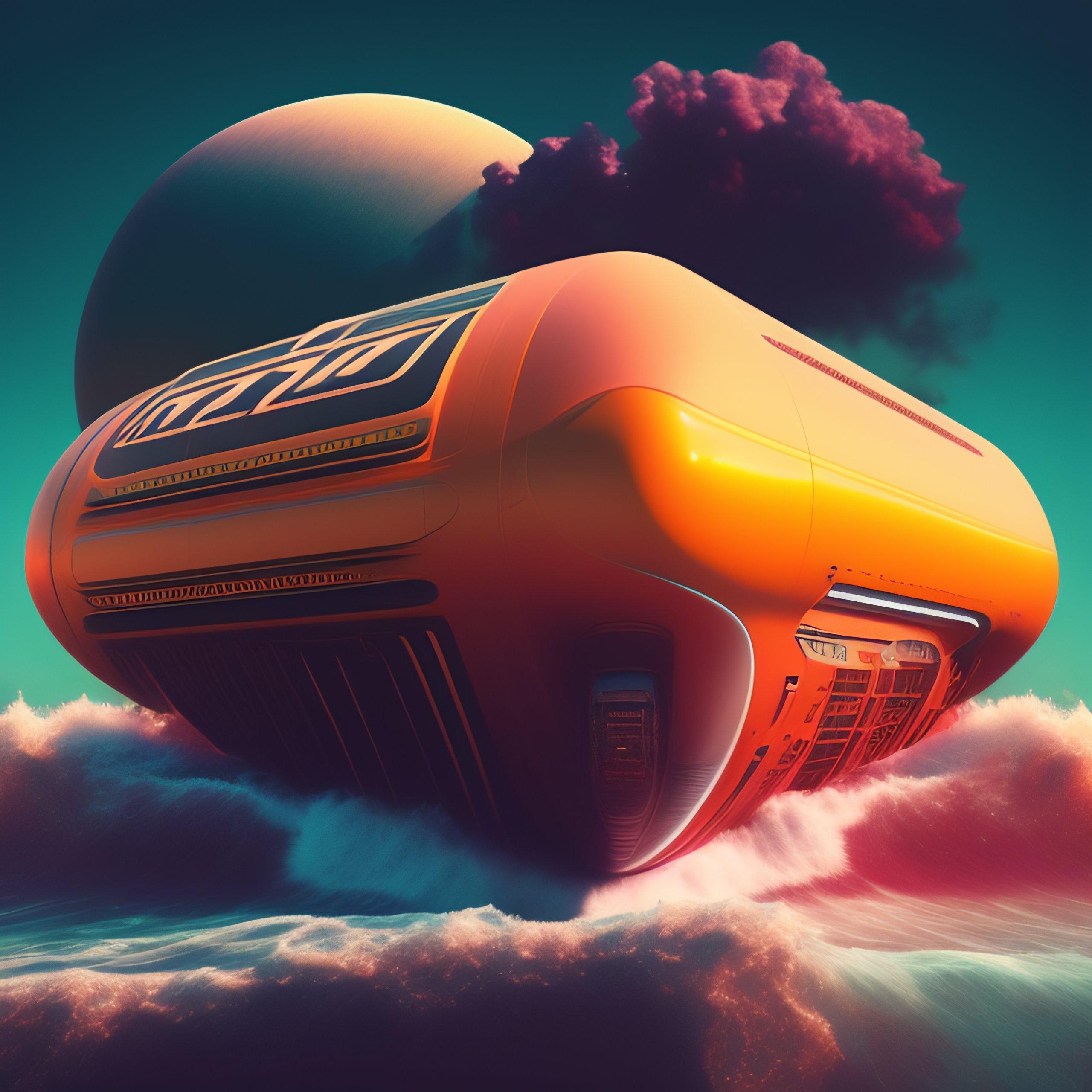 Lexica - Vintage CGI from the 70's-00's, retro futurism, waves, neo noir