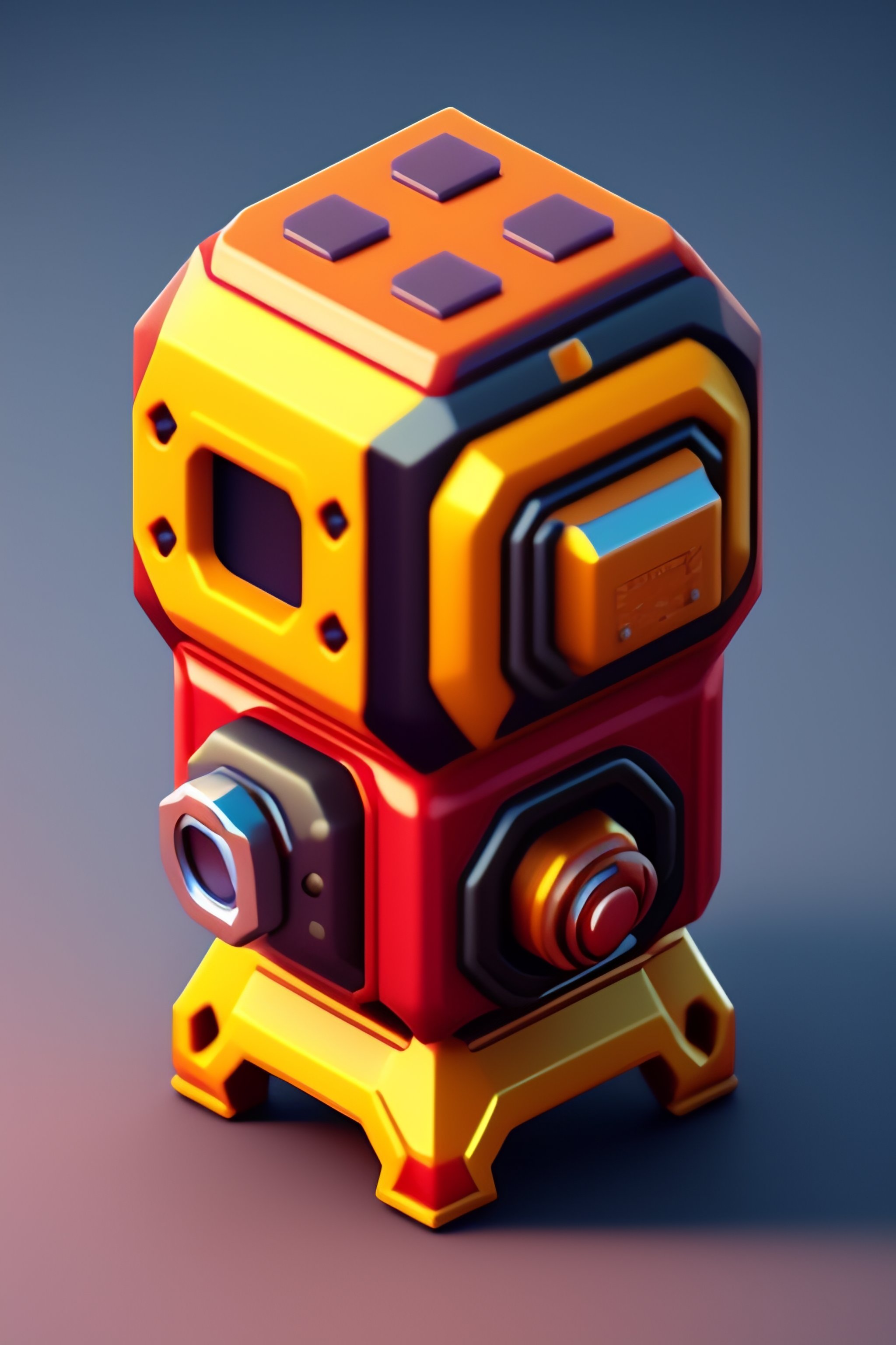 Lexica - Isometric chubby 3 d game cannon, with detailed, clean ...