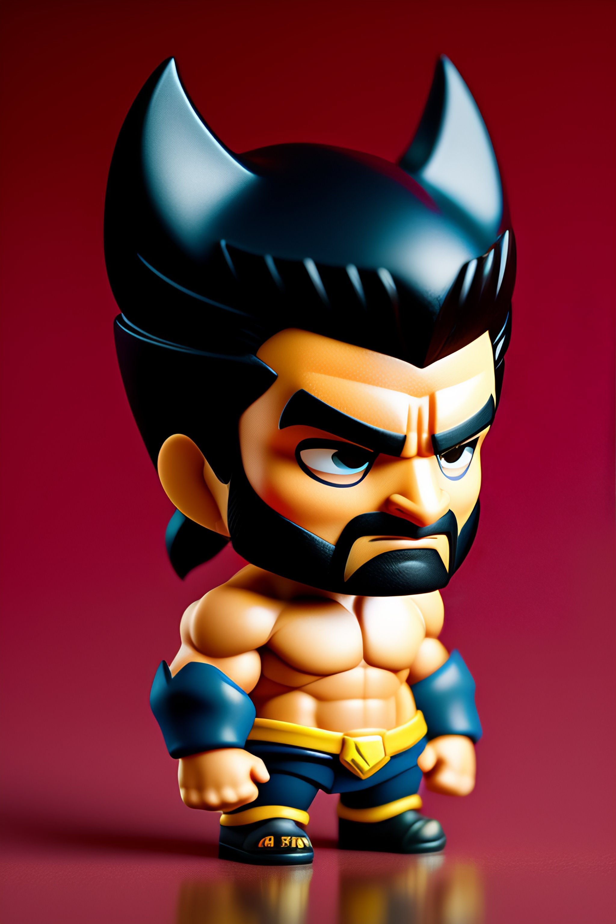 Lexica - Wolverine Side view, pixar aladdin as nendoroid, 8 k hd dof ...