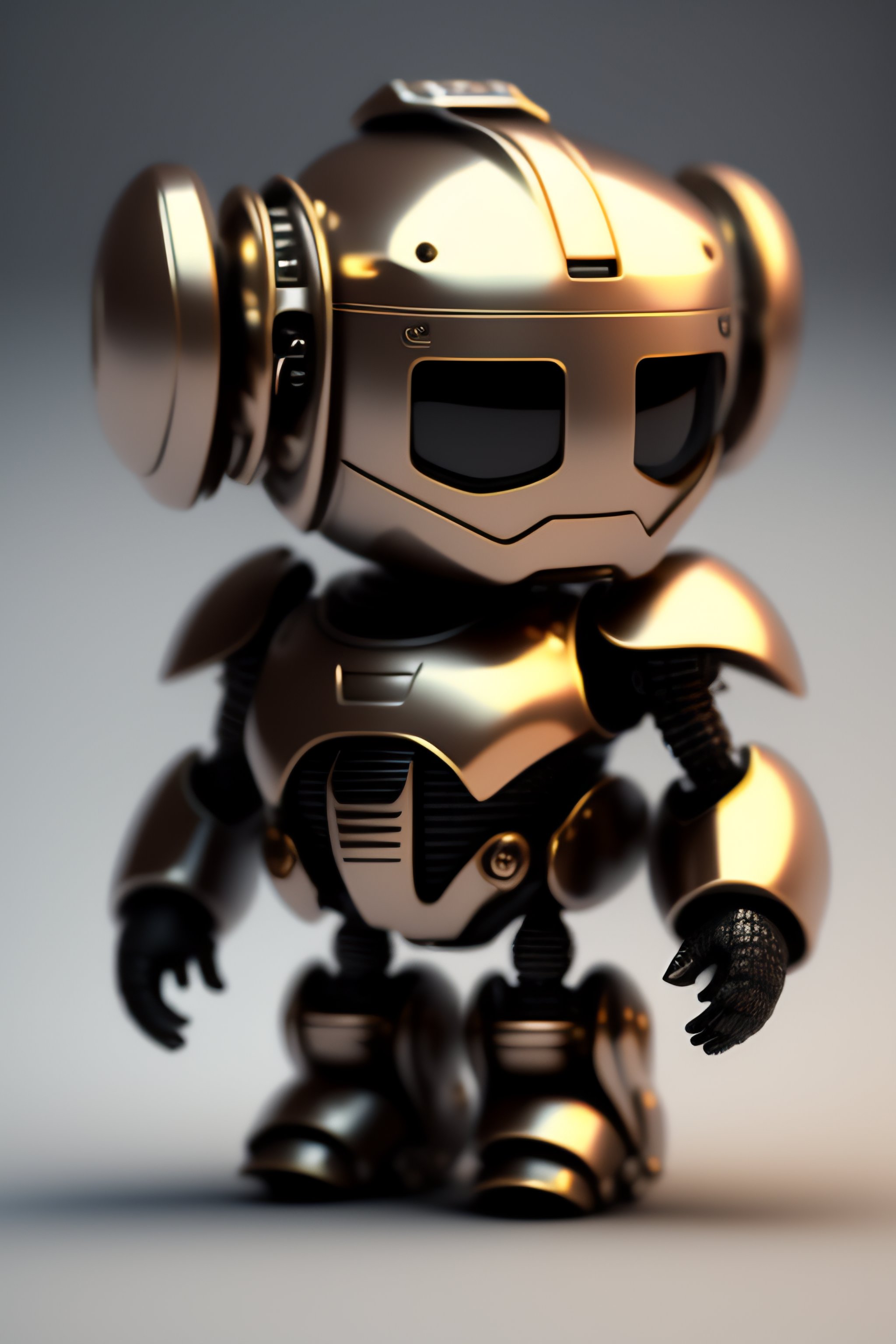 Lexica - Cute 3d render of toy art robocop
