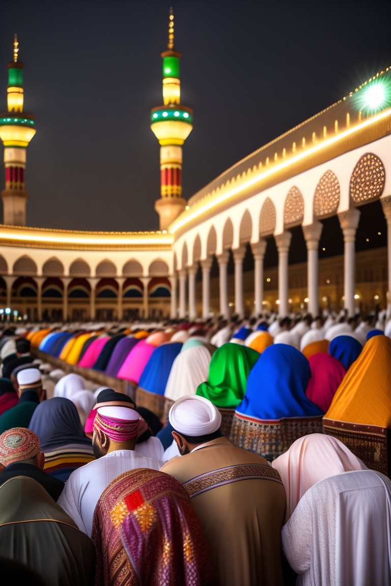 Lexica - The picture captures the essence of the Eid prayer in Egypt ...