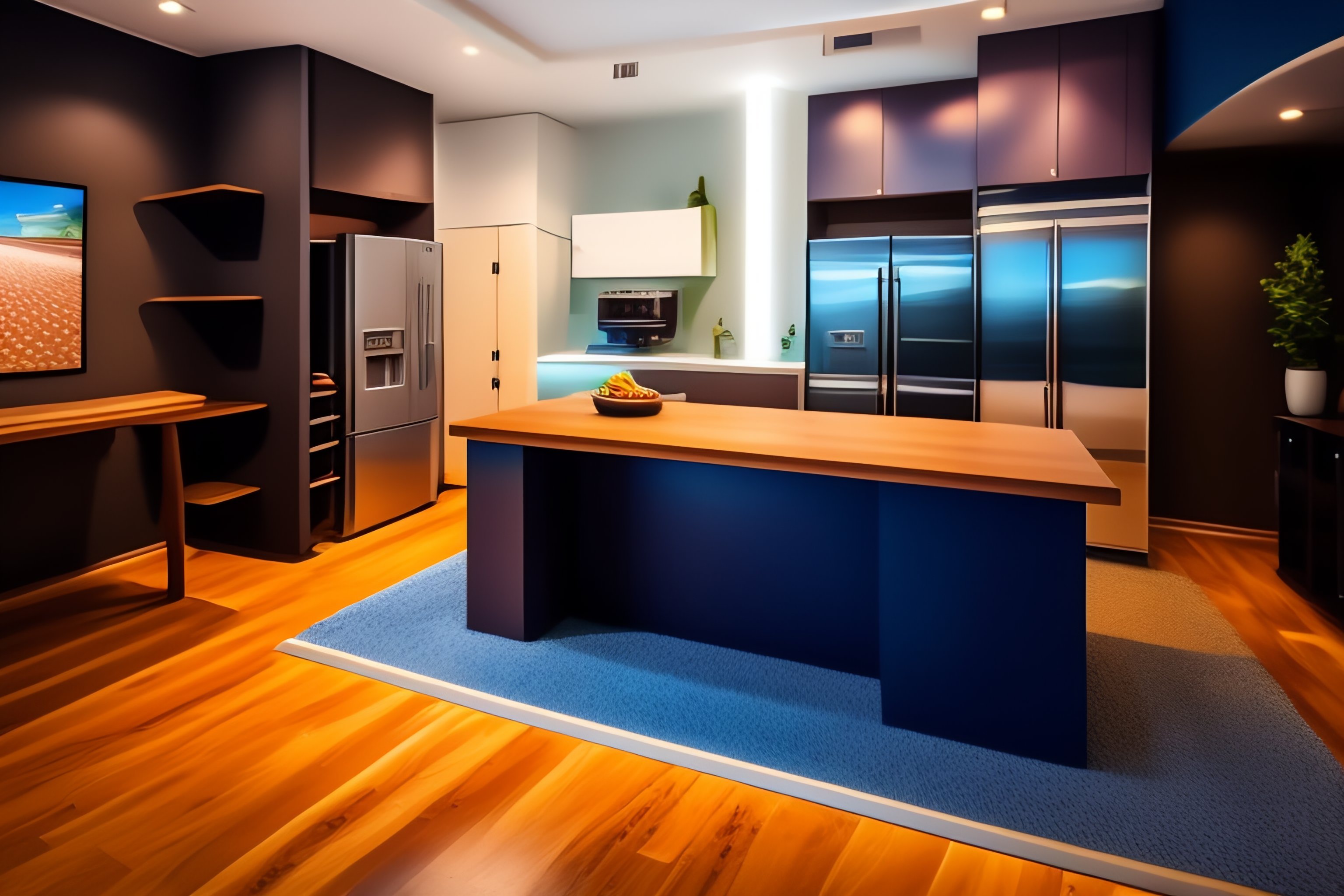 Lexica - Photography, Morning Talk Show, Cooking Show Stage, Desk, TV ...