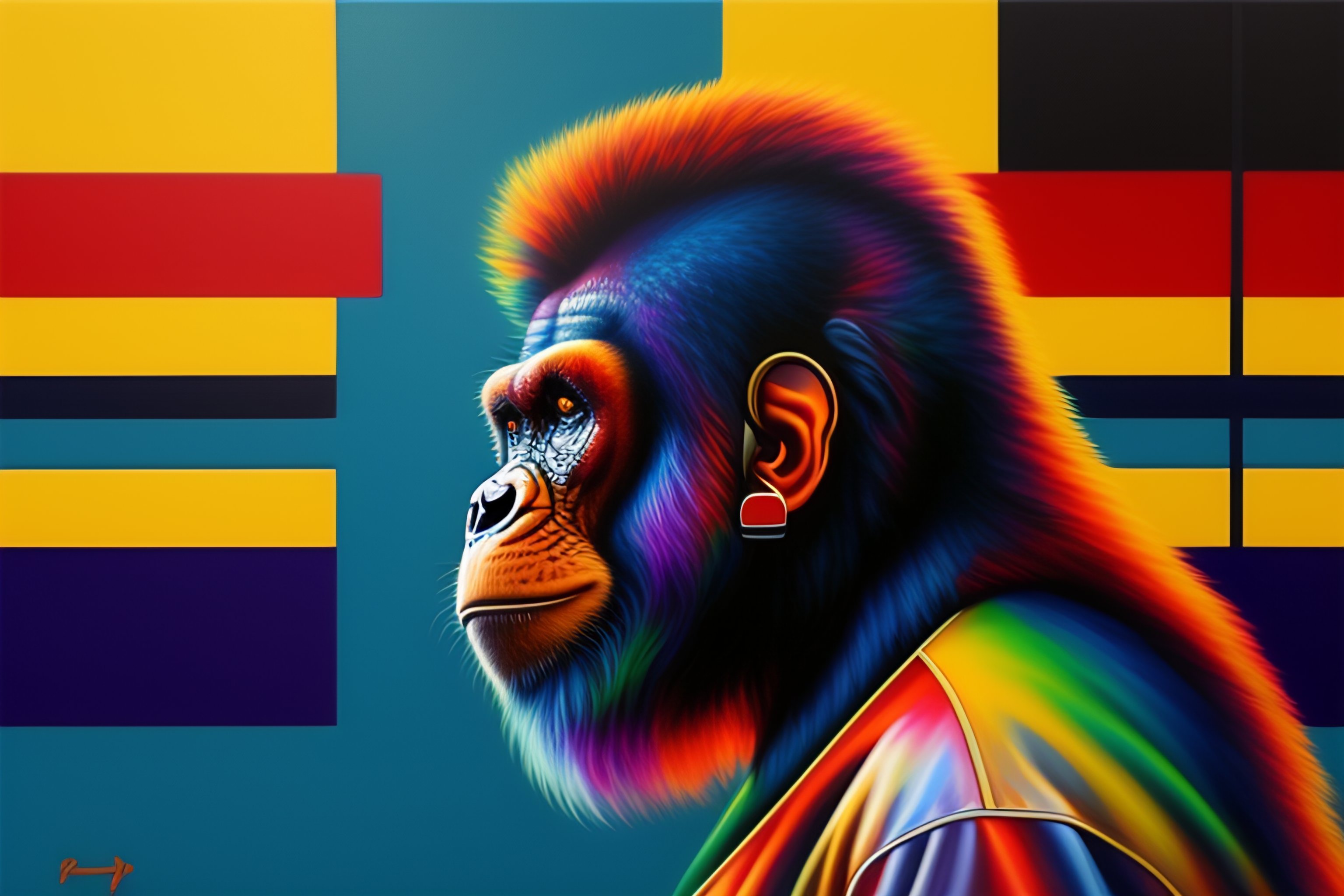 Lexica - Fokenzary Hand Painted Oil Painting on Canvas Pop Art of an ...