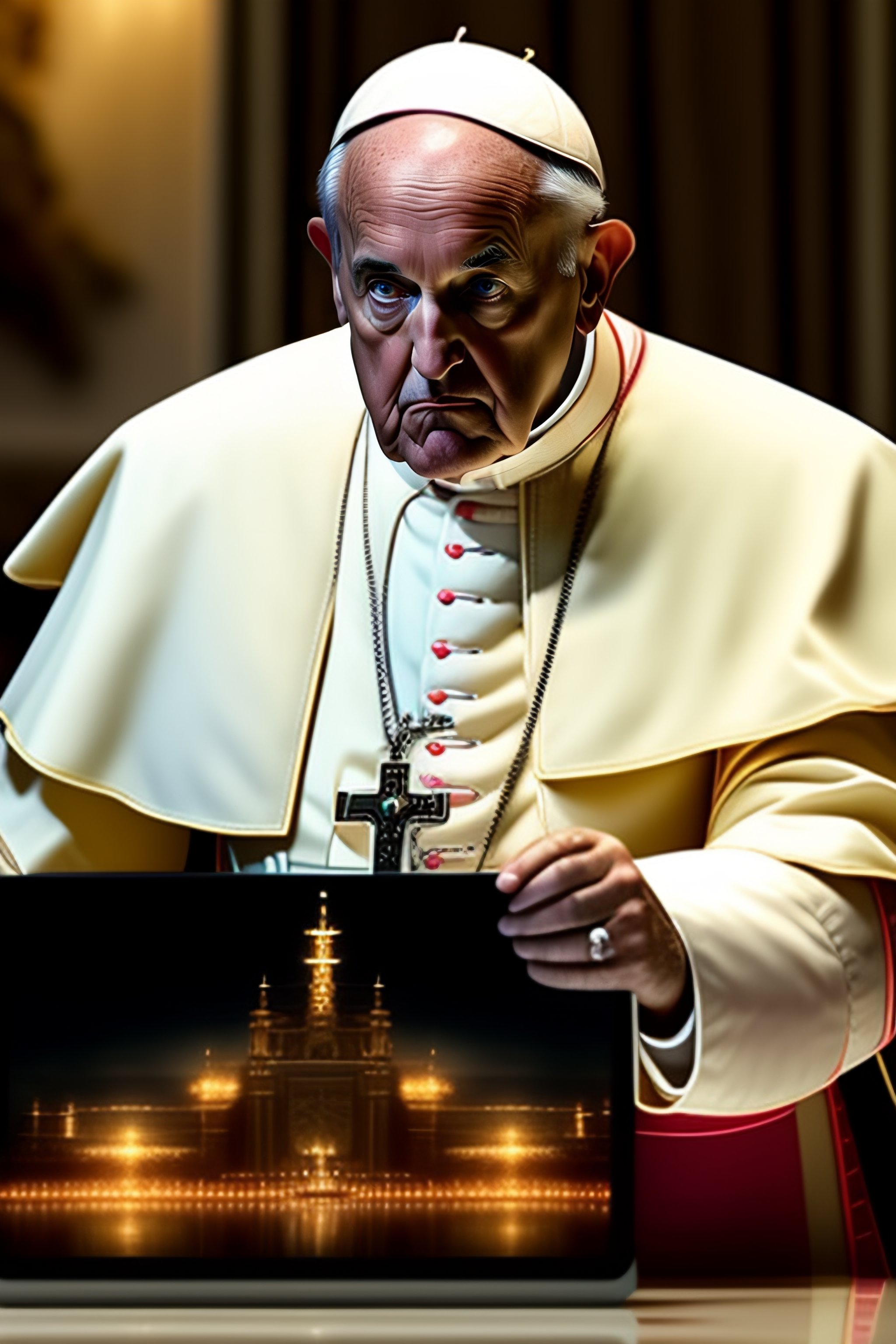 Lexica - Photo of The pope playing xbox ultra detailed