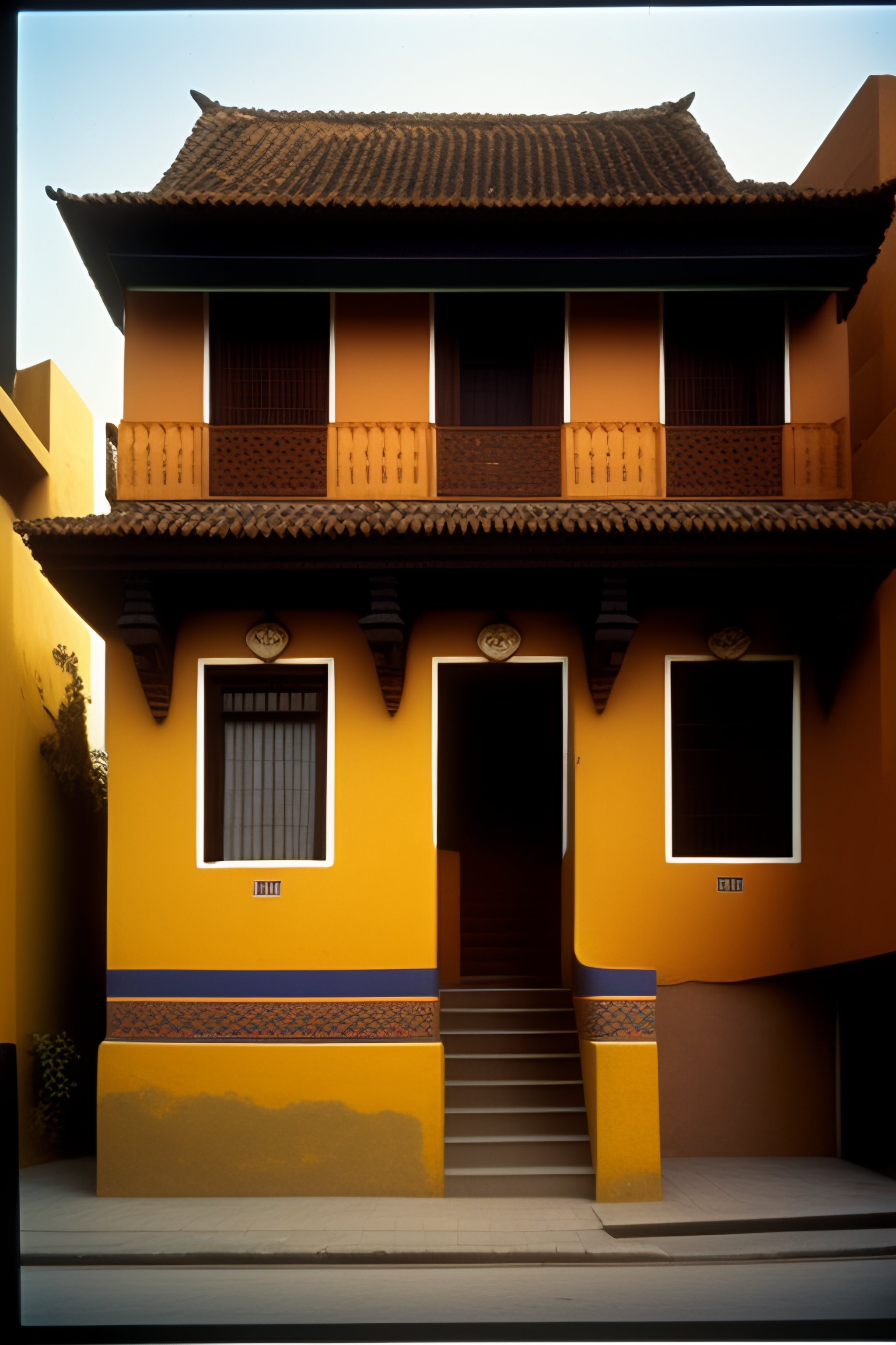 Lexica - Portrait of a house in Lima Peru in 1980