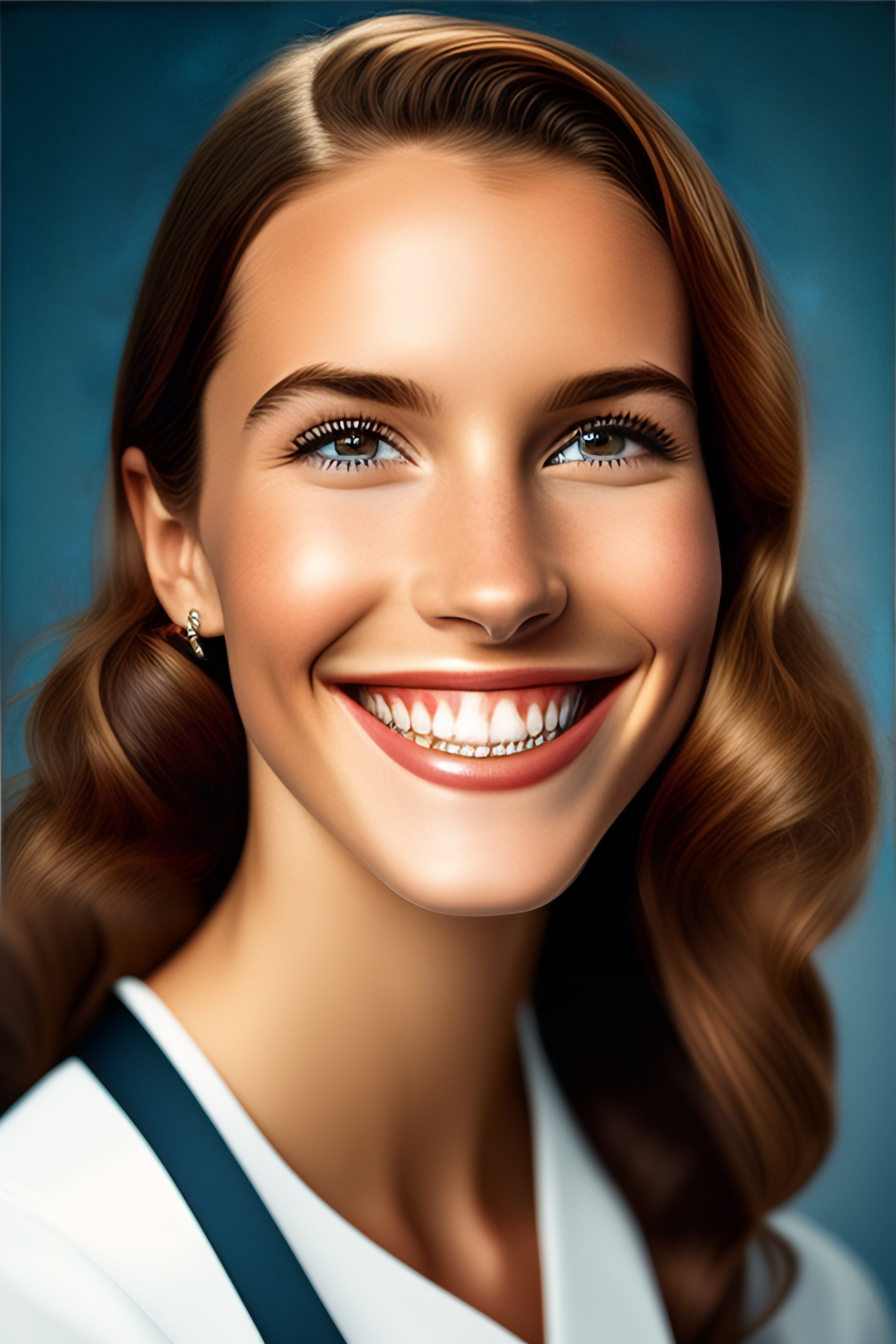 Lexica An Smiling Girl With Braces