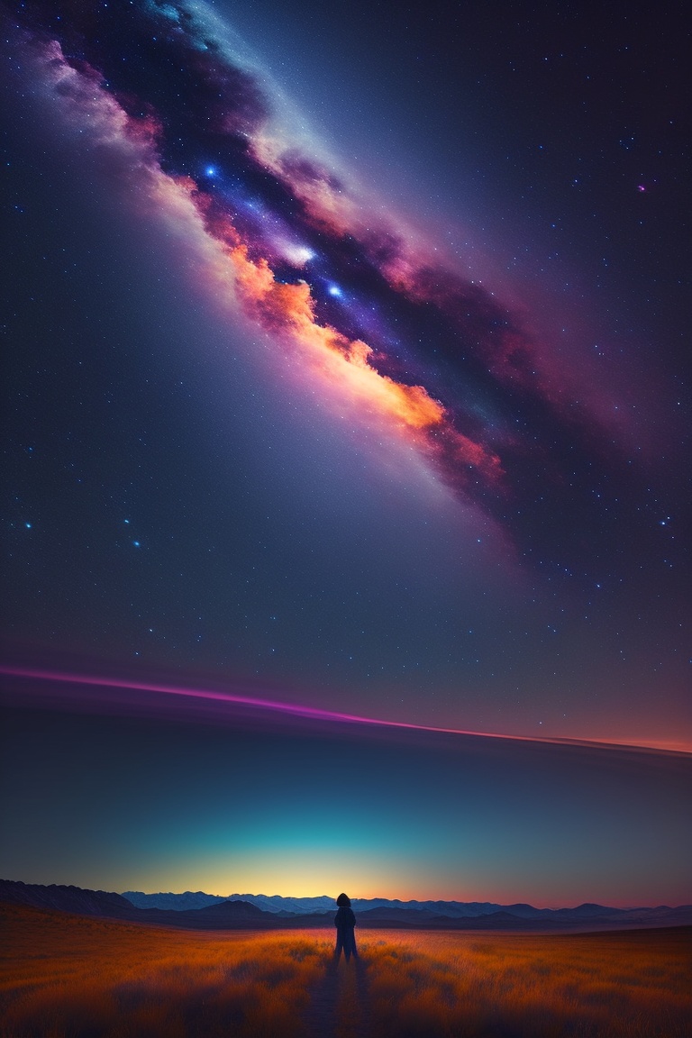 Lexica - Every night, she would gaze up at the stars,