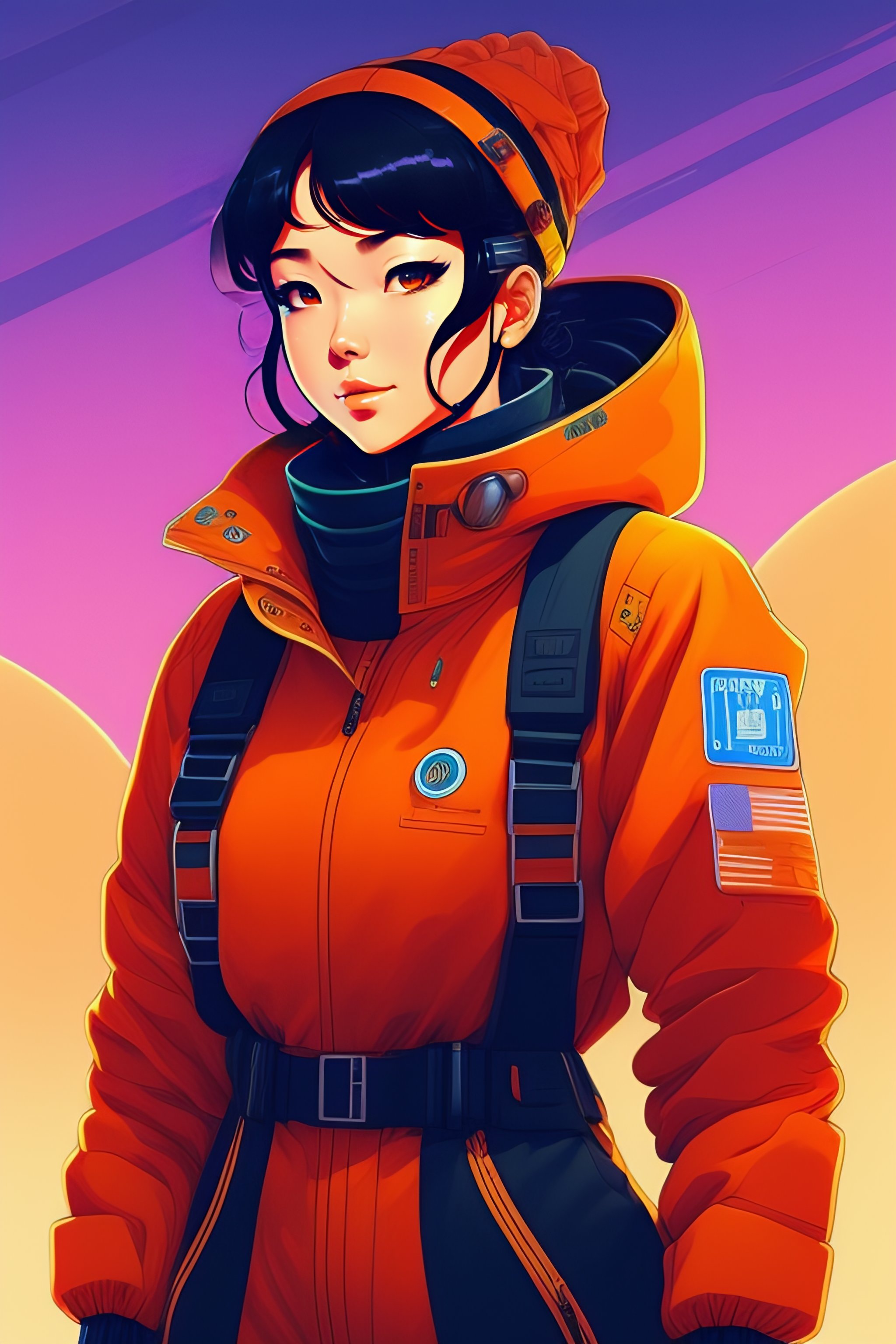 Lexica - A firefighter cyborg ,style of Laurie Greasley, studio ghibli ...