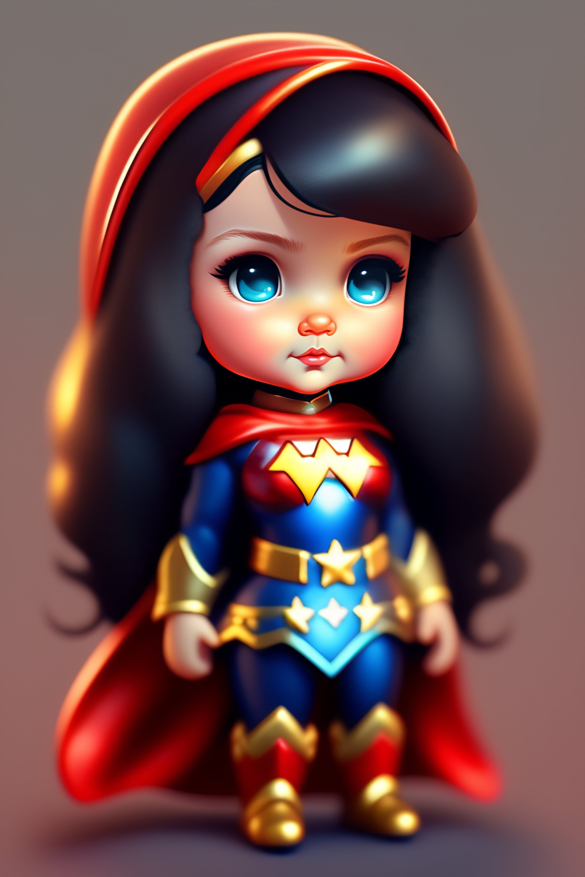 Lexica - Cute and adorable cartoon wonder woman baby, fantasy ...