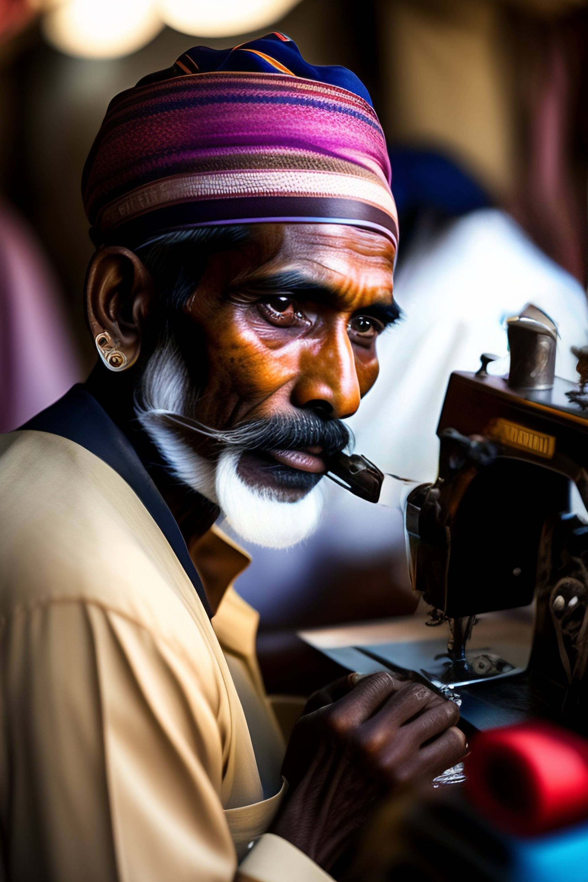 Lexica - A short and thin bangladeshi man with a mustache. He is ...