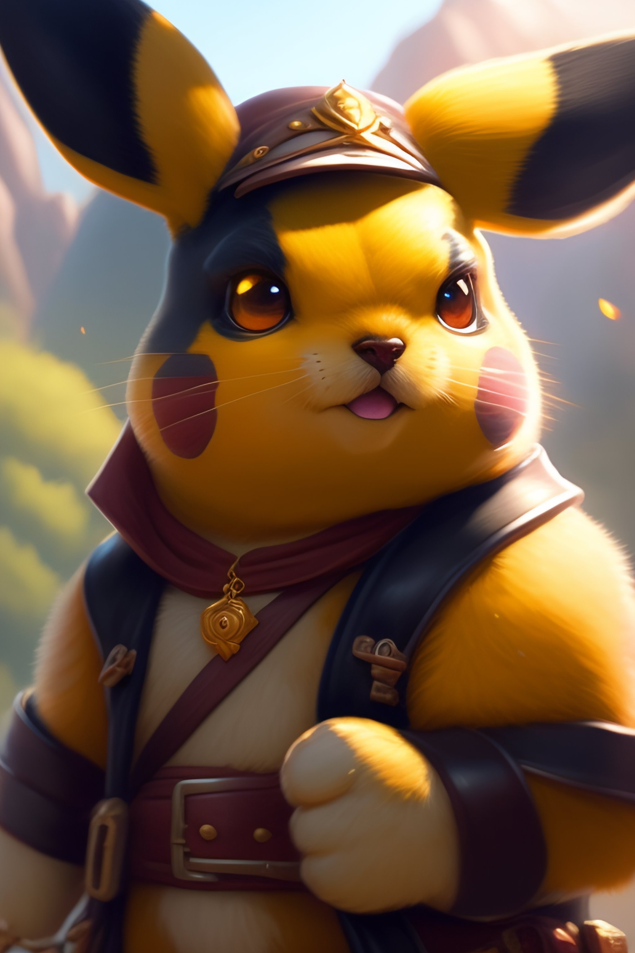 Lexica - A detailed portrait of pikachu giving thumbs up illustrator ...