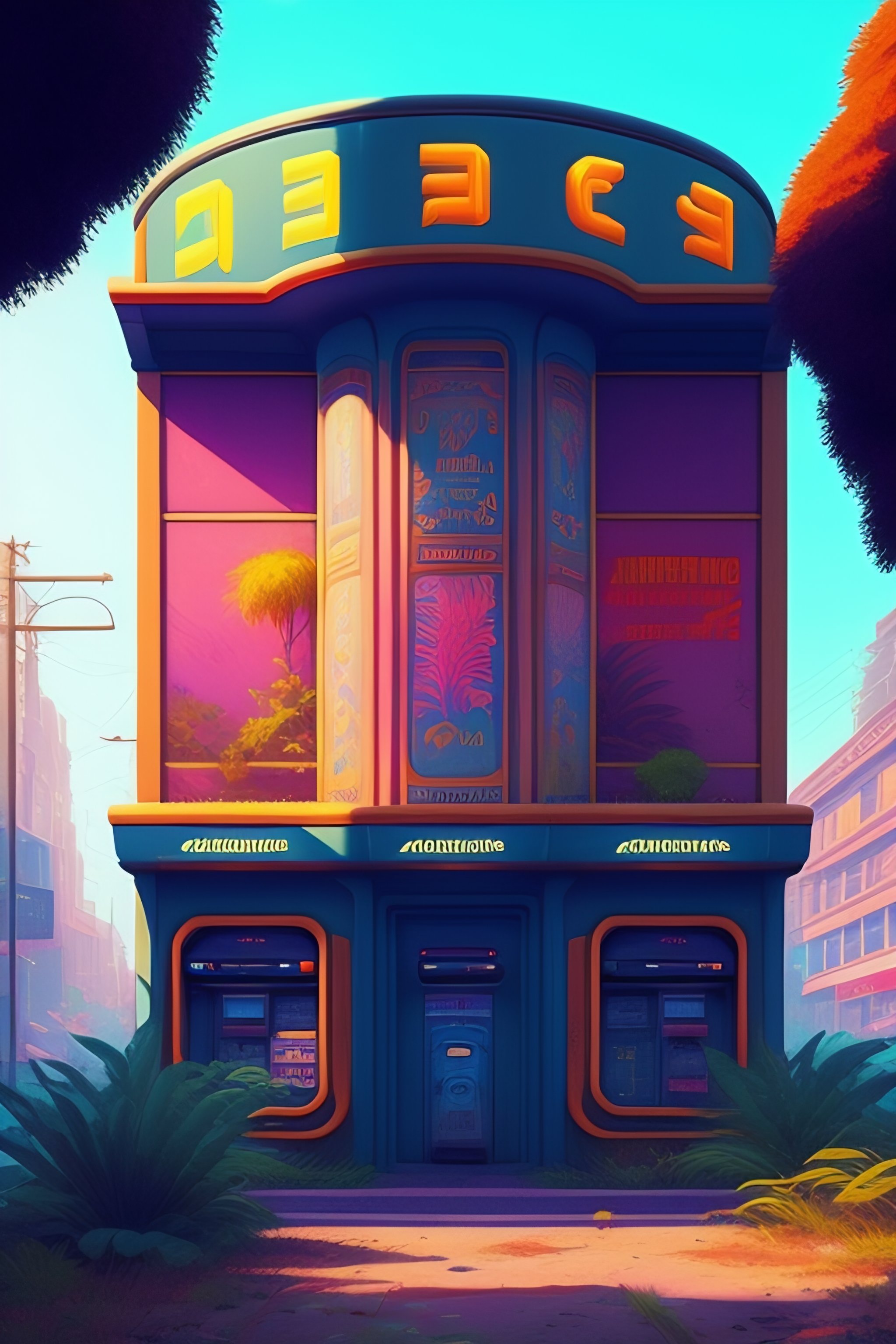 Lexica - Beautiful, stunning digital art of an abandoned 1980s arcade ...