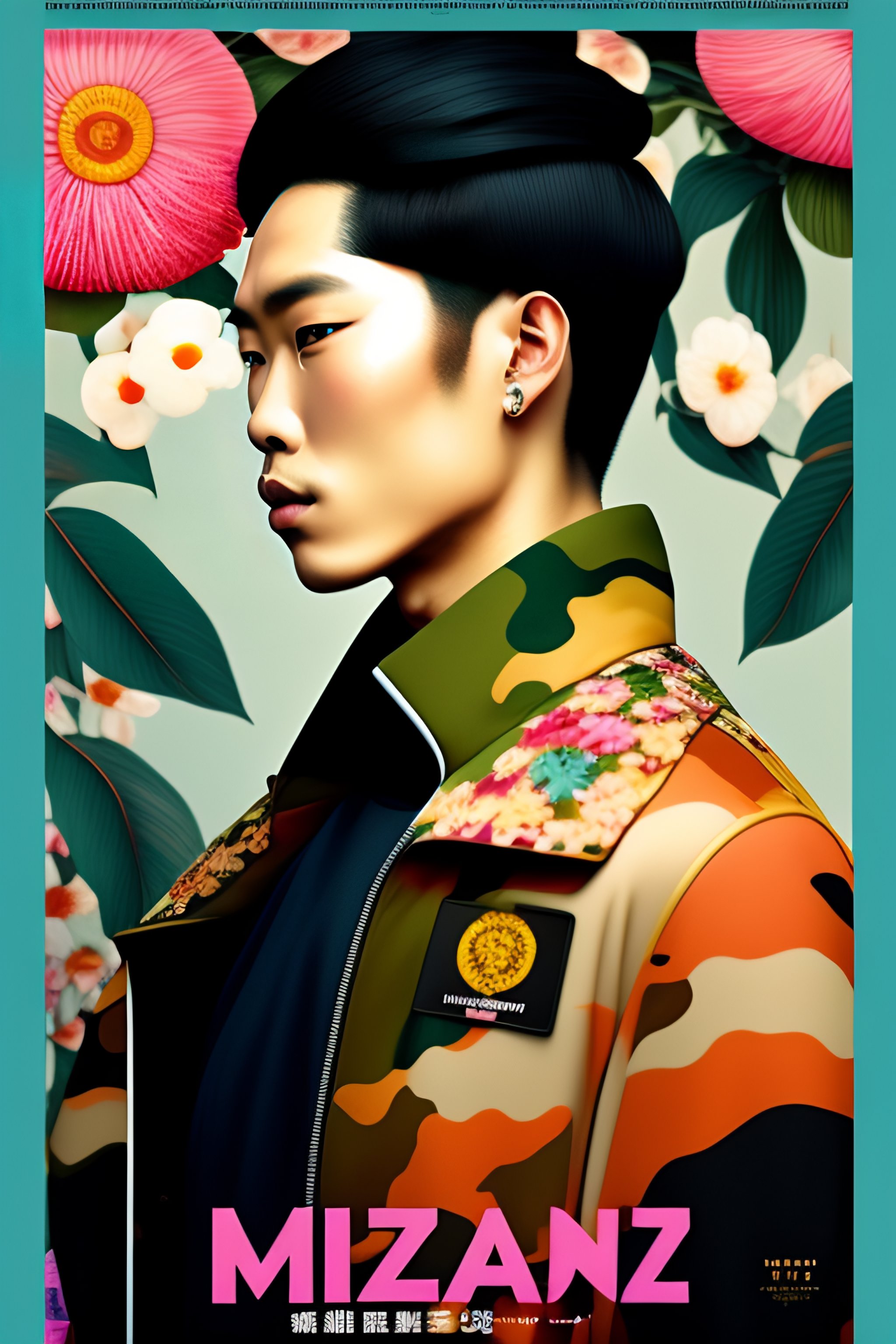 Lexica - Magazine cover poster, upper portrait of male soldier wearing ...